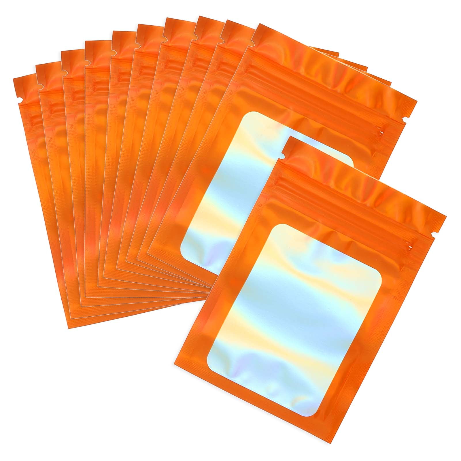 Uxcell Foil Pouch Bags with Clear Window Resealable Sample Bag for ...