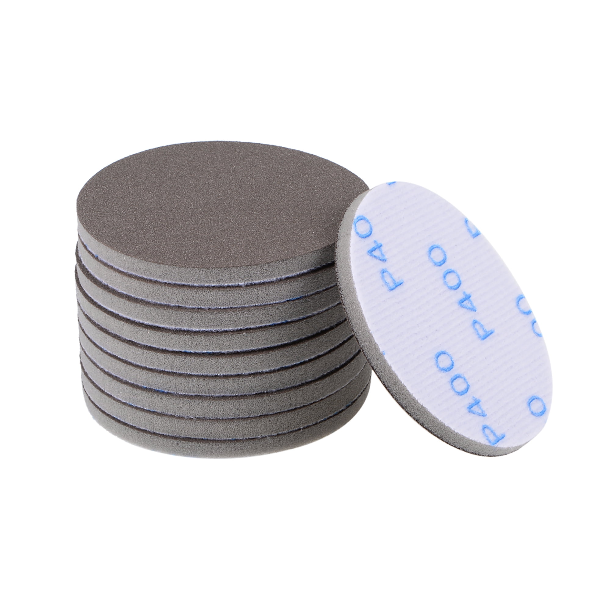 Uxcell 3''x 400Grits Hook and Loop Sanding Disc Sponge Sanding Wet Dry ...