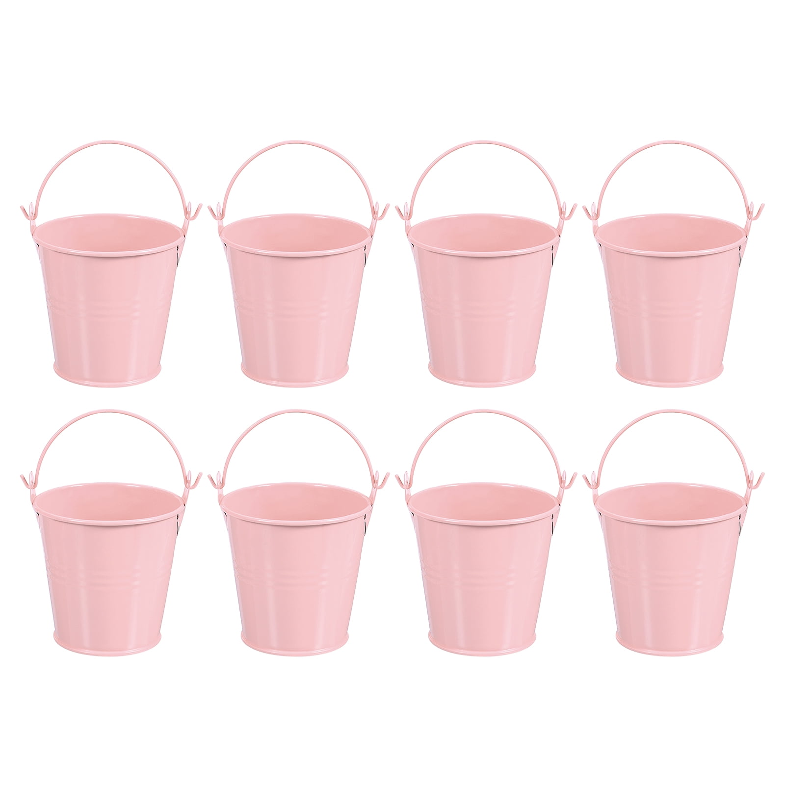 Uxcell 3"x3" Small Metal Buckets Mini Galvanized Bucket Colorful Easter ...