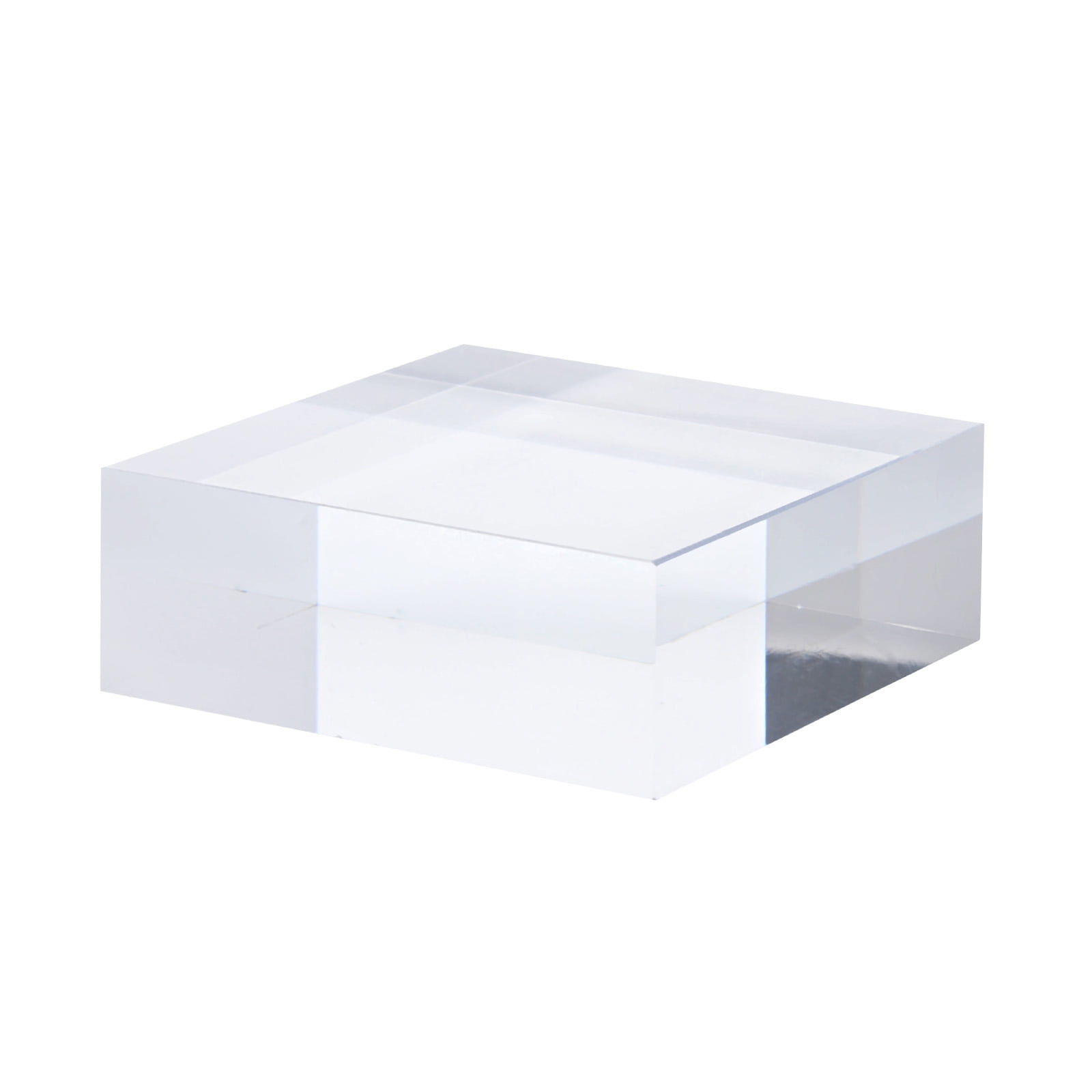 Uxcell 3"x3"x1" Jewelry Display Riser Polished Acrylic Cube Display ...