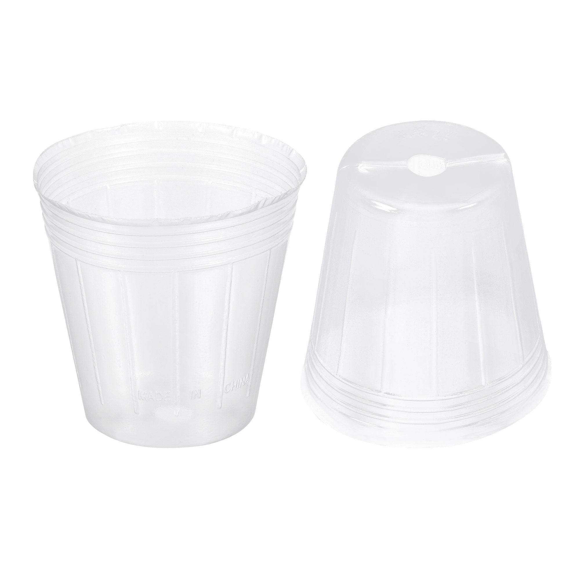 Uxcell 3'' x3'' x2'' Plastic Plant Nursery Pots Flower Starting ...