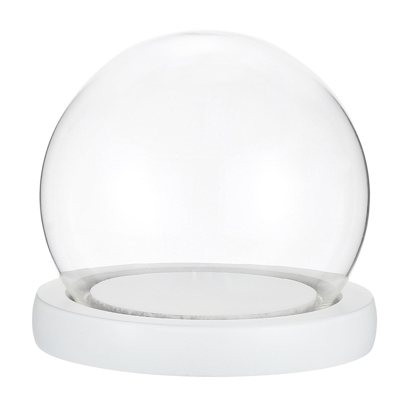 Uxcell 3"x4" Round Glass Display Dome Cloche Tabletop Display Ball Bell ...