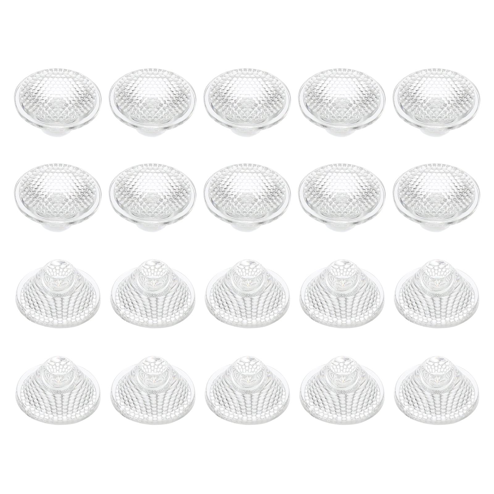 Uxcell 30 Degree 20mm High Power LED Lens, 20 Pcs LED Reflector ...