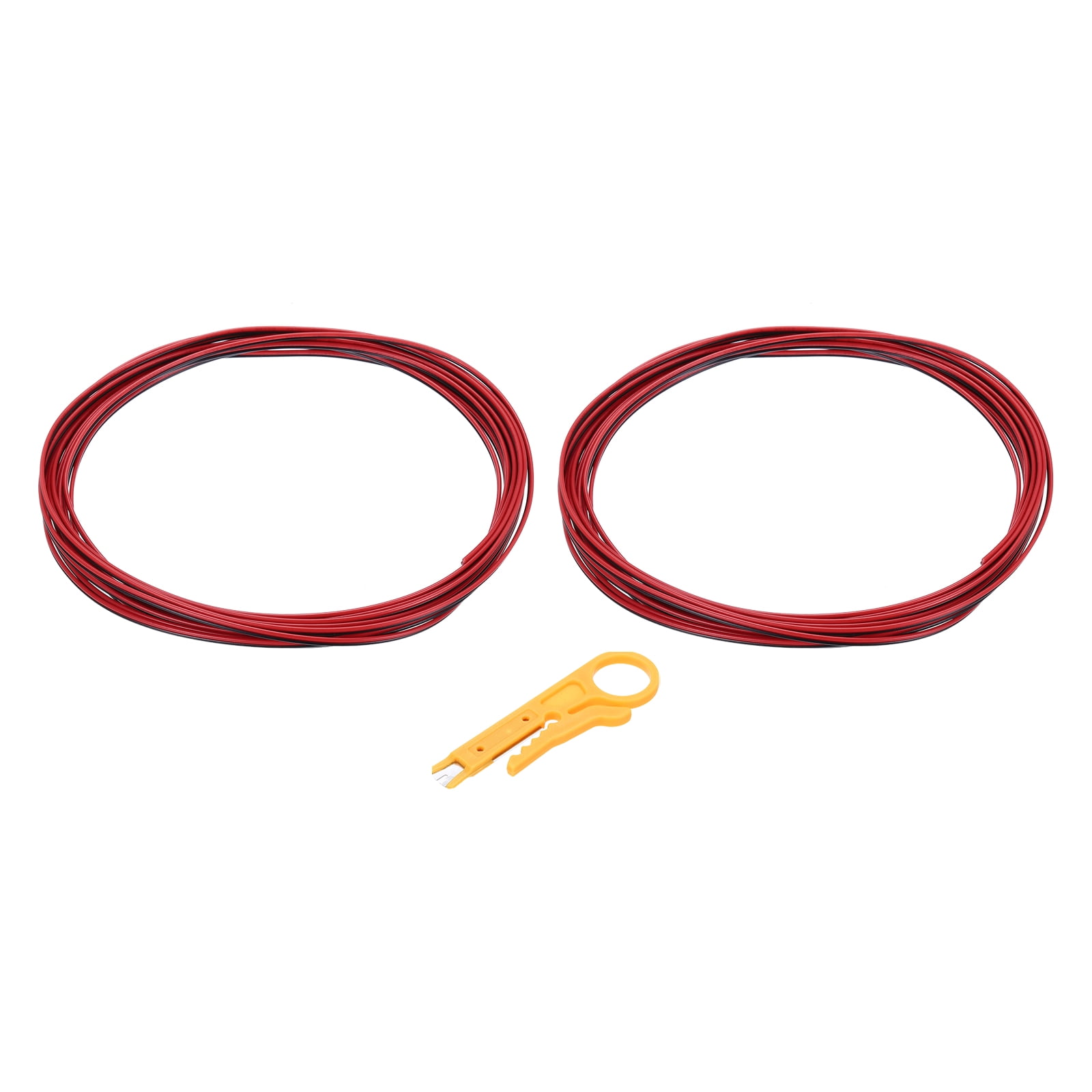 Uxcell 30 Gauge 2-Conductor Silicone Wire, Tinned Copper 7Ft/2.25M 300V ...