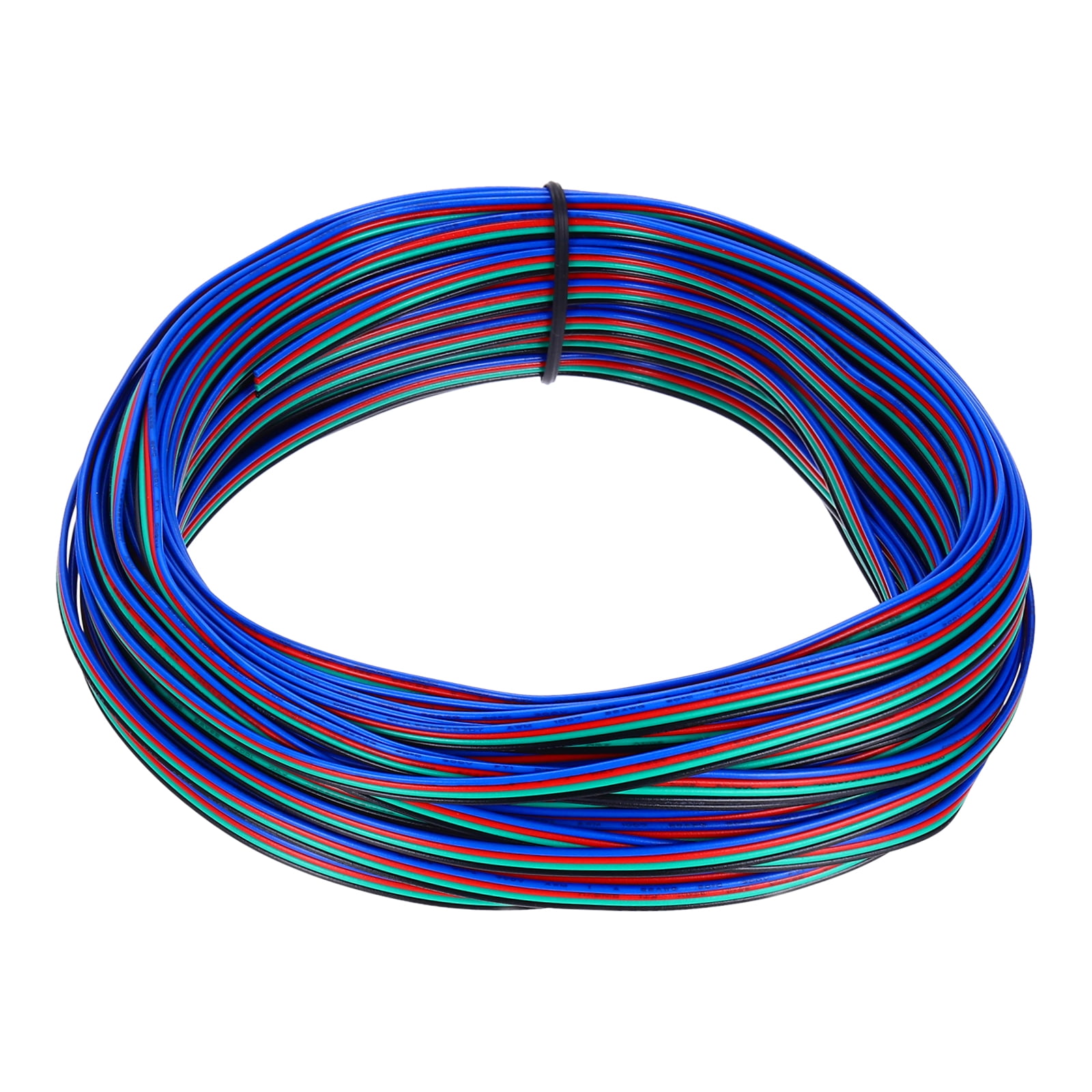 Uxcell 30 Gauge 4 Conductor Electrical Wire Tinned Copper Cable 66FT ...