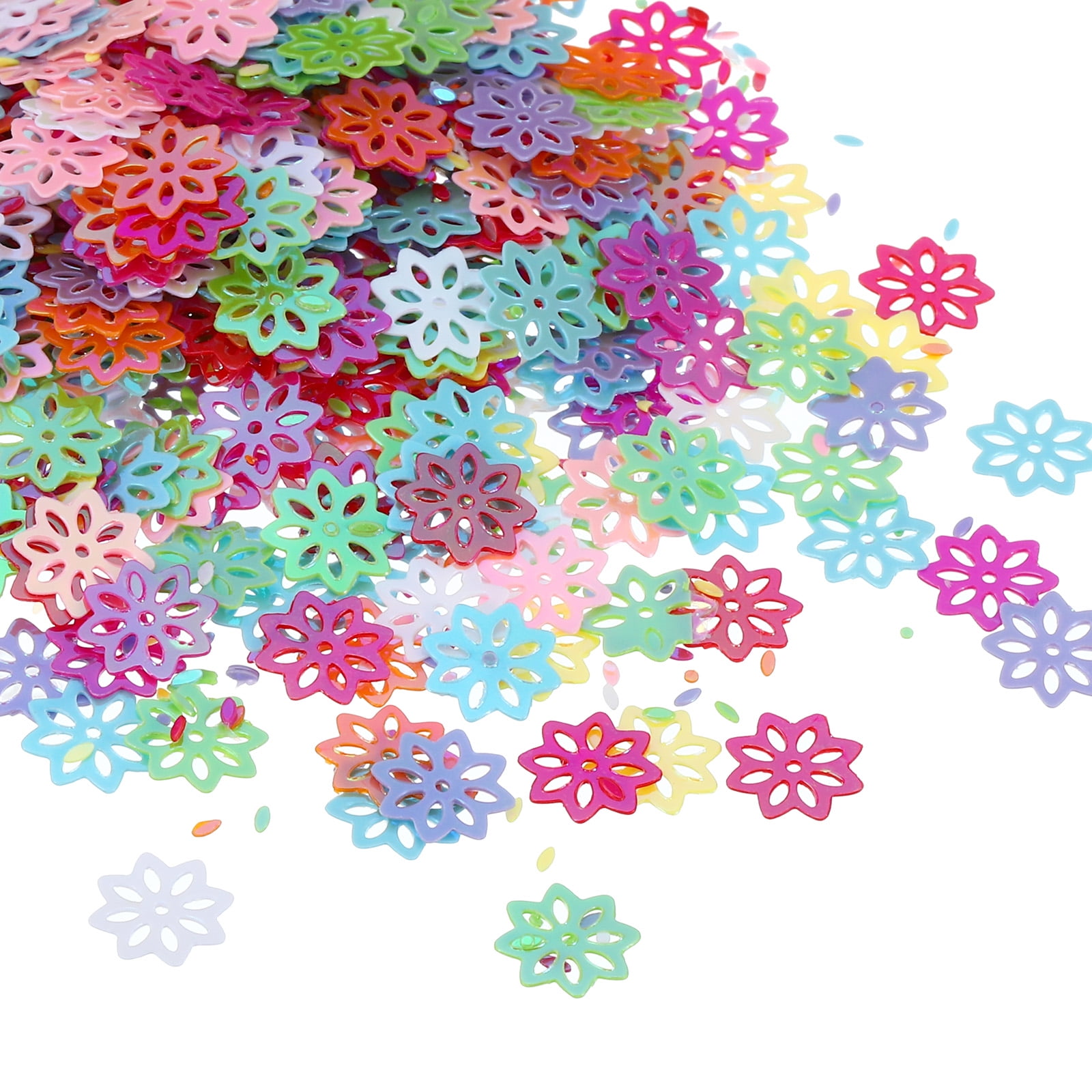 Uxcell 30 Gram Sequins and Spangles for Sewing DIY Arts Crafts Supplies ...