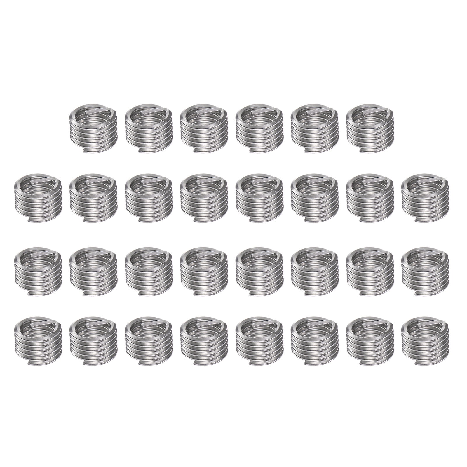 Uxcell 30 Pack 1/2 13 UNC 1D 12.7mm 304 Stainless Steel Helical Wire ...