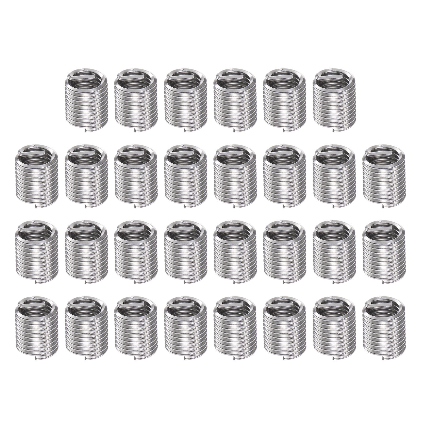 Uxcell 30 Pack 10# 32 UNF 2D 9.6mm 304 Stainless Steel Helical Wire ...