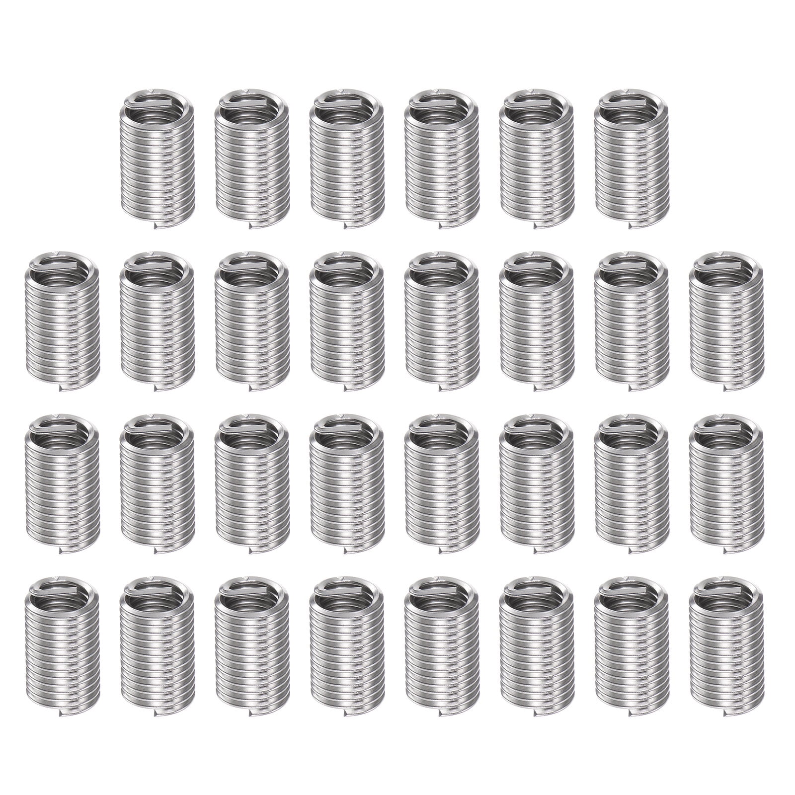 Uxcell 30 Pack 10# 32 UNF 3D 14.4mm 304 Stainless Steel Helical Wire ...