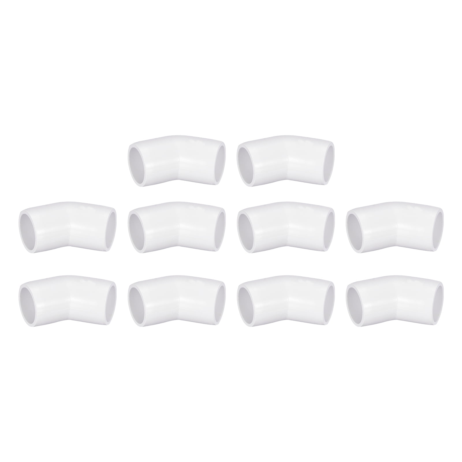 Uxcell 30 Pack 45 Degree PVC Elbow Fittings, 1/2 Inch PVC Pipe Fitting ...