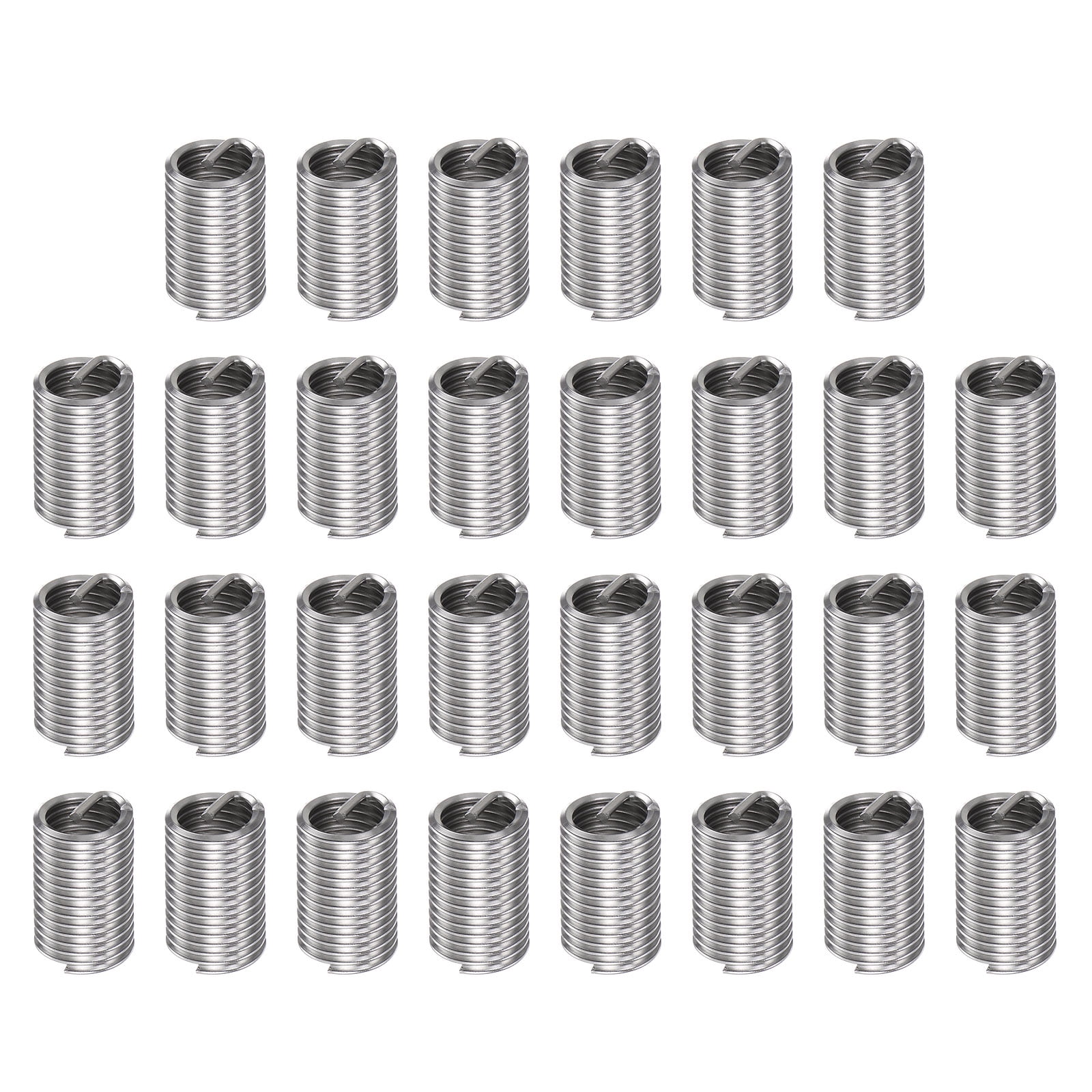 Uxcell 30 Pack 7/16 14 UNC 3D 33.3mm 304 Stainless Steel Helical Wire ...