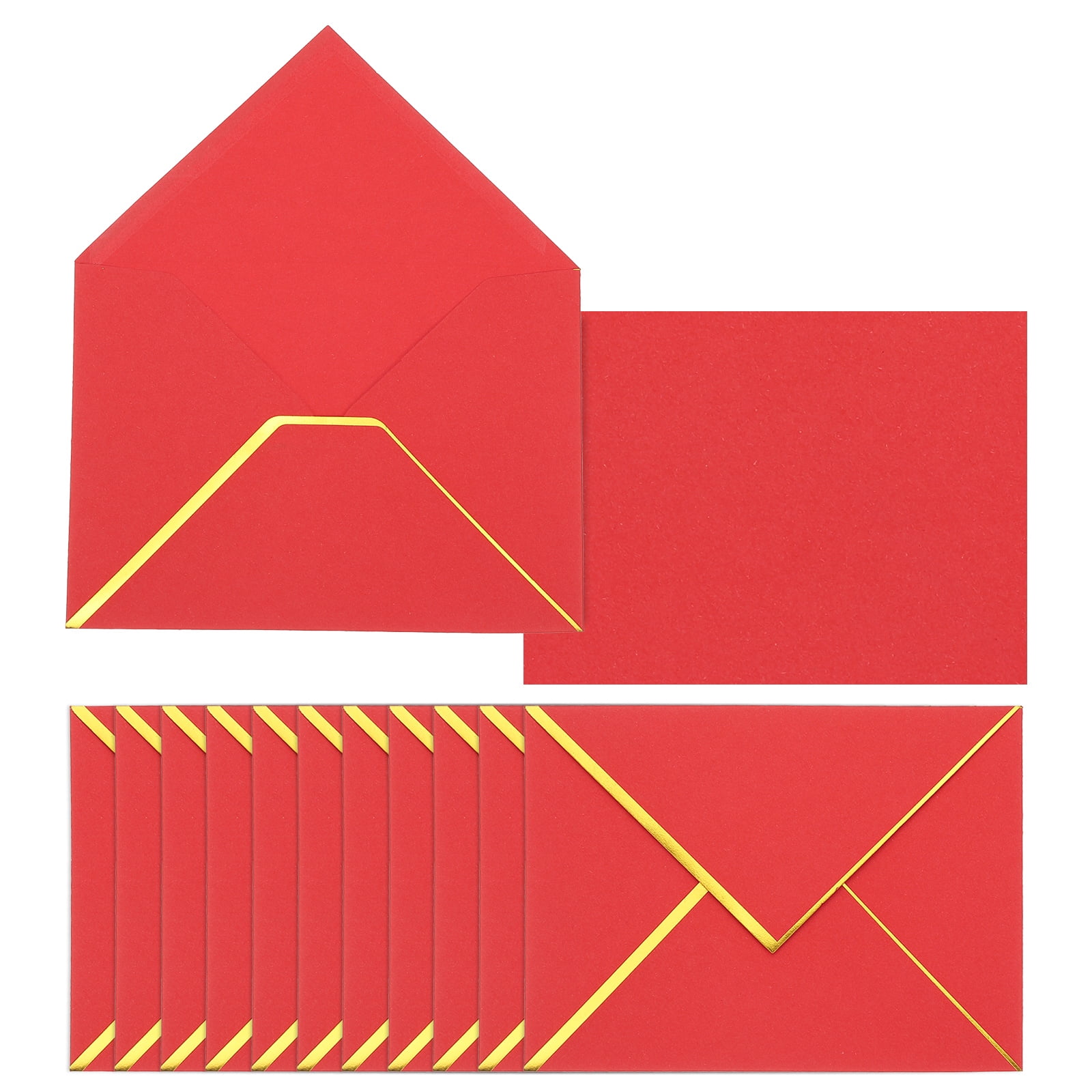 Uxcell 60 Pack A7 Envelopes, 5x7 Card V Flap Envelope Valentine ...