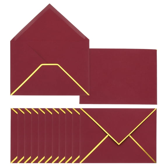 Uxcell 60 Pack A7 Envelopes, 5x7 Card V Flap Envelope Valentine ...