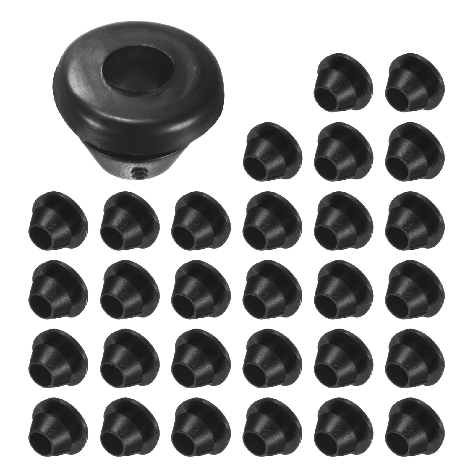 Uxcell 30-Pack Cable Railing Rubber Grommets, 8mm Drill Hole 5mm ID ...