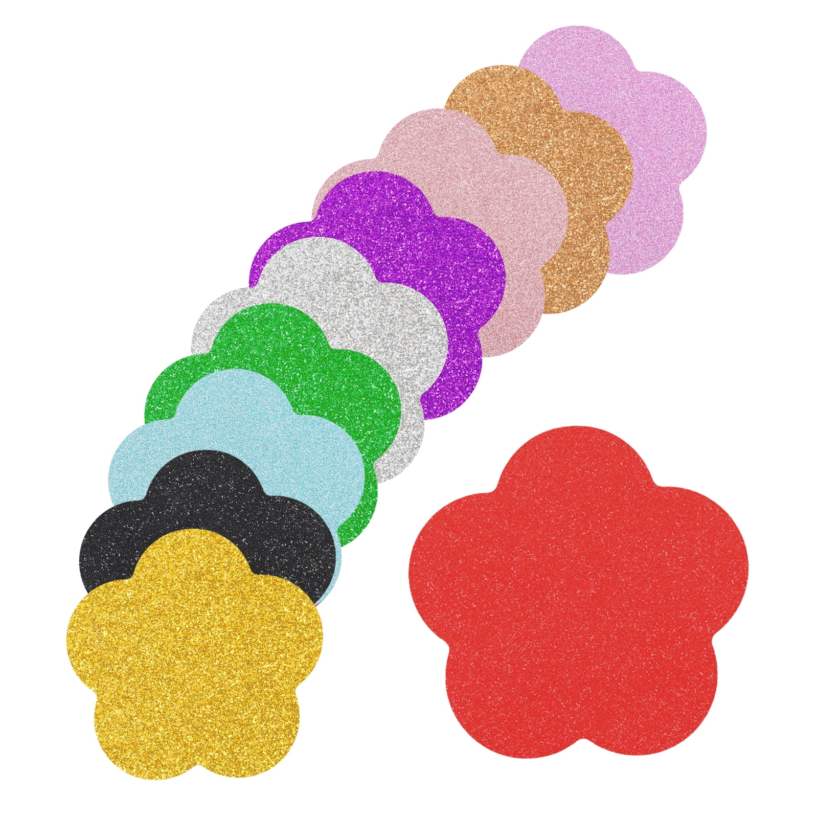 Uxcell 30 Pack Flower Cutouts Paper Bulletin Board Decorations Multi ...
