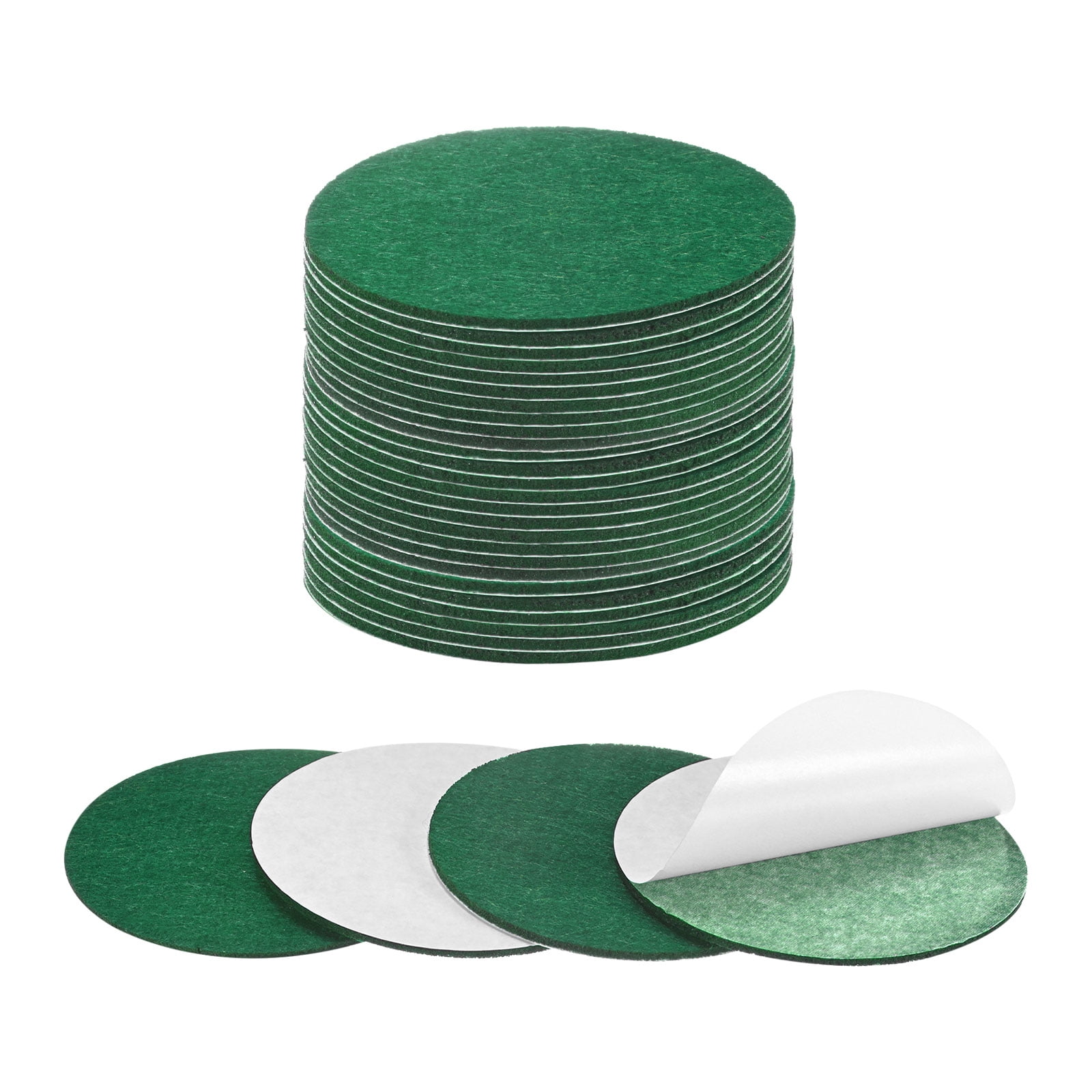 Uxcell 30-Pack Lamp Base Felt, 3.5 Inch Dia. 2mm Thick Self Adhesive ...