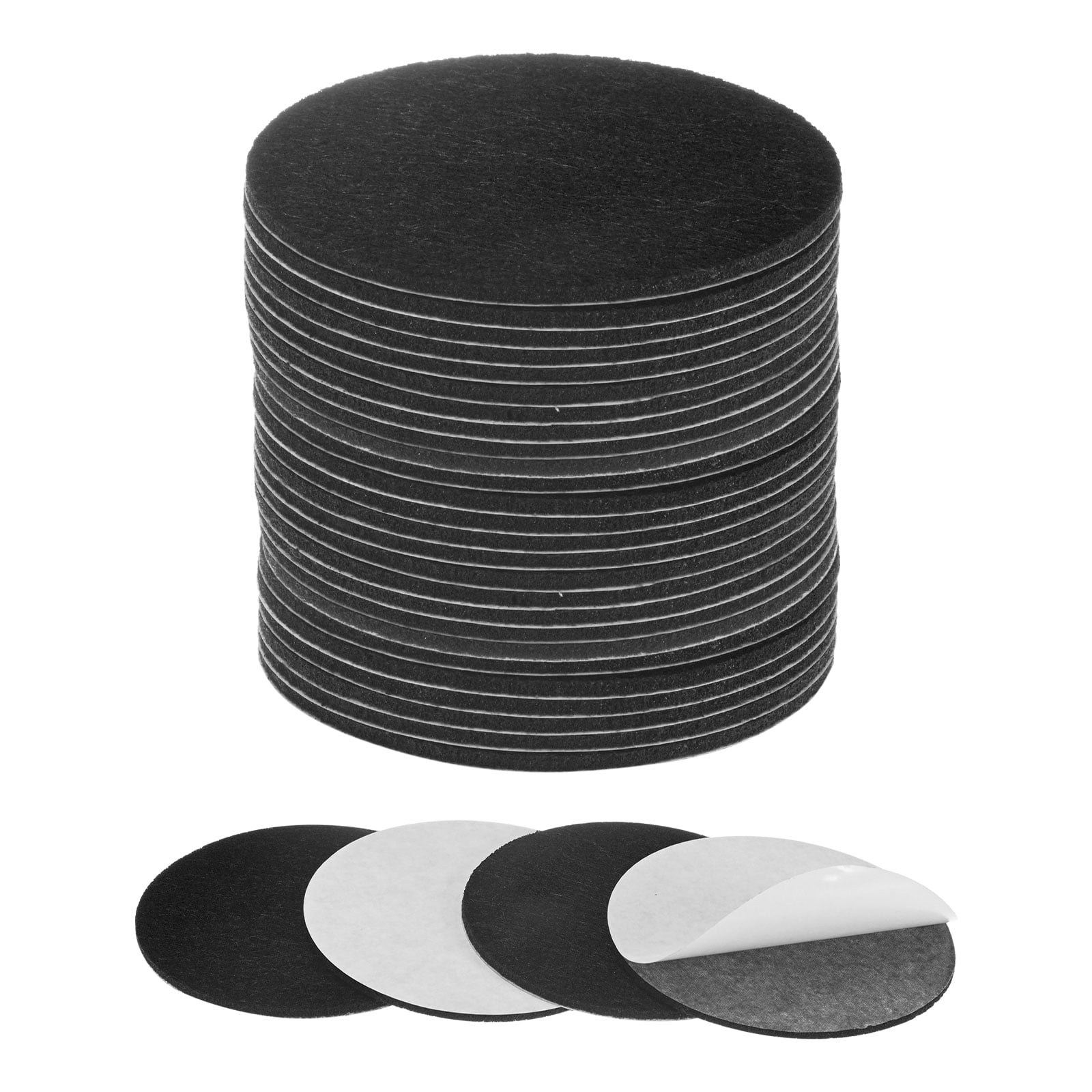Uxcell 30-Pack Lamp Base Felt, 3 Inch Dia. 2mm Thick Self Adhesive ...