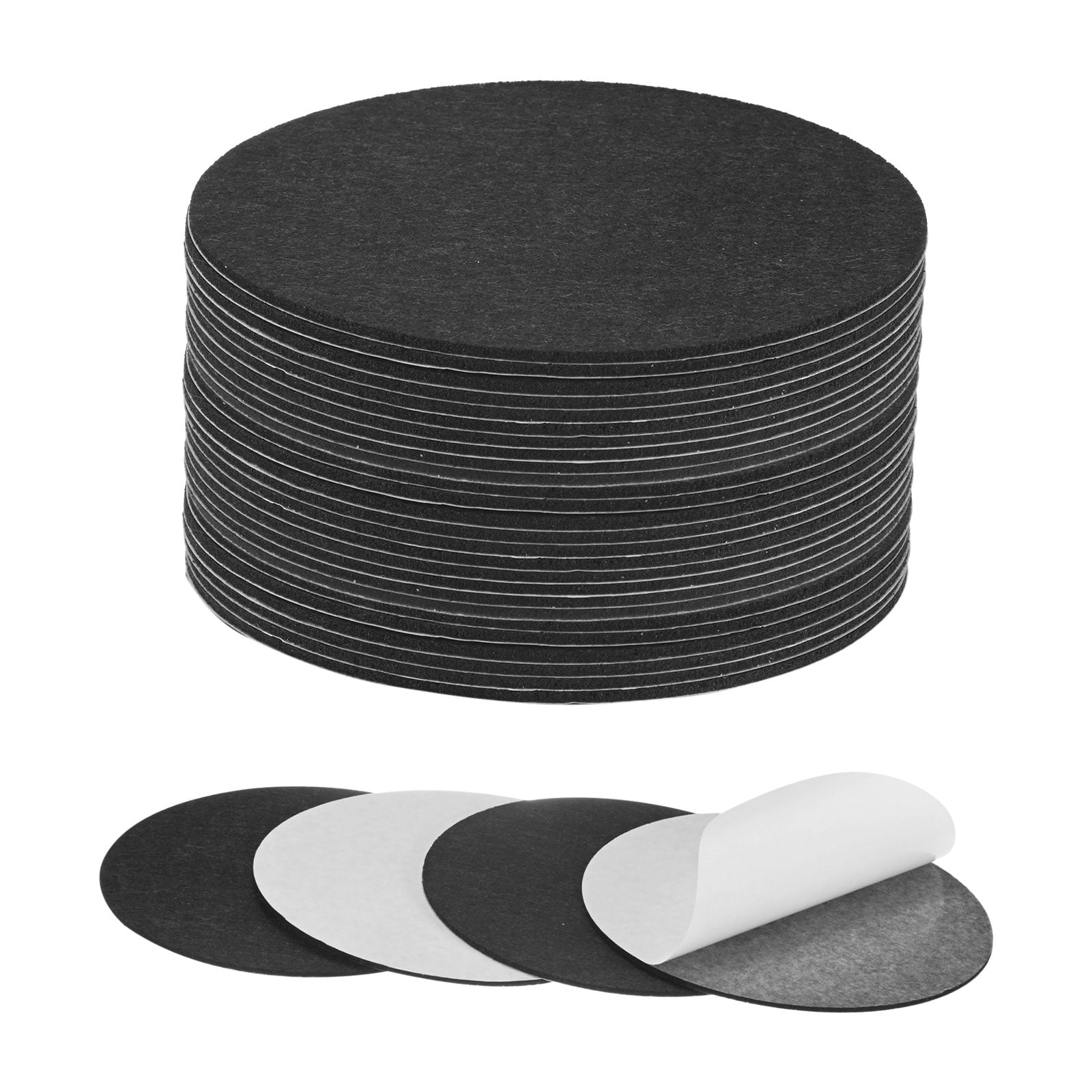 Uxcell 30-Pack Lamp Base Felt, 5.5 Inch Dia. 2mm Thick Self Adhesive ...