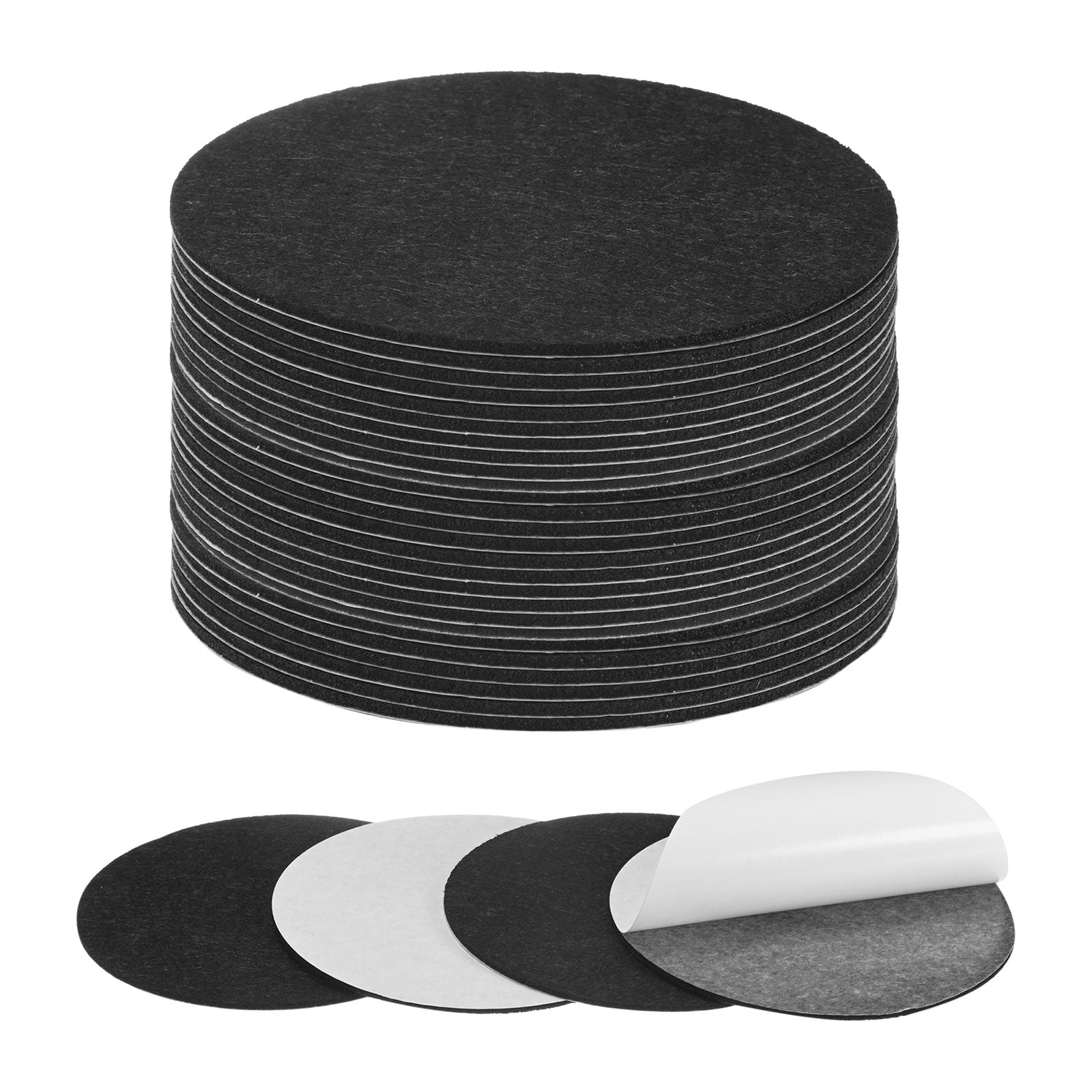 Uxcell 30-Pack Lamp Base Felt, 5 Inch Dia. 2mm Thick Self Adhesive ...