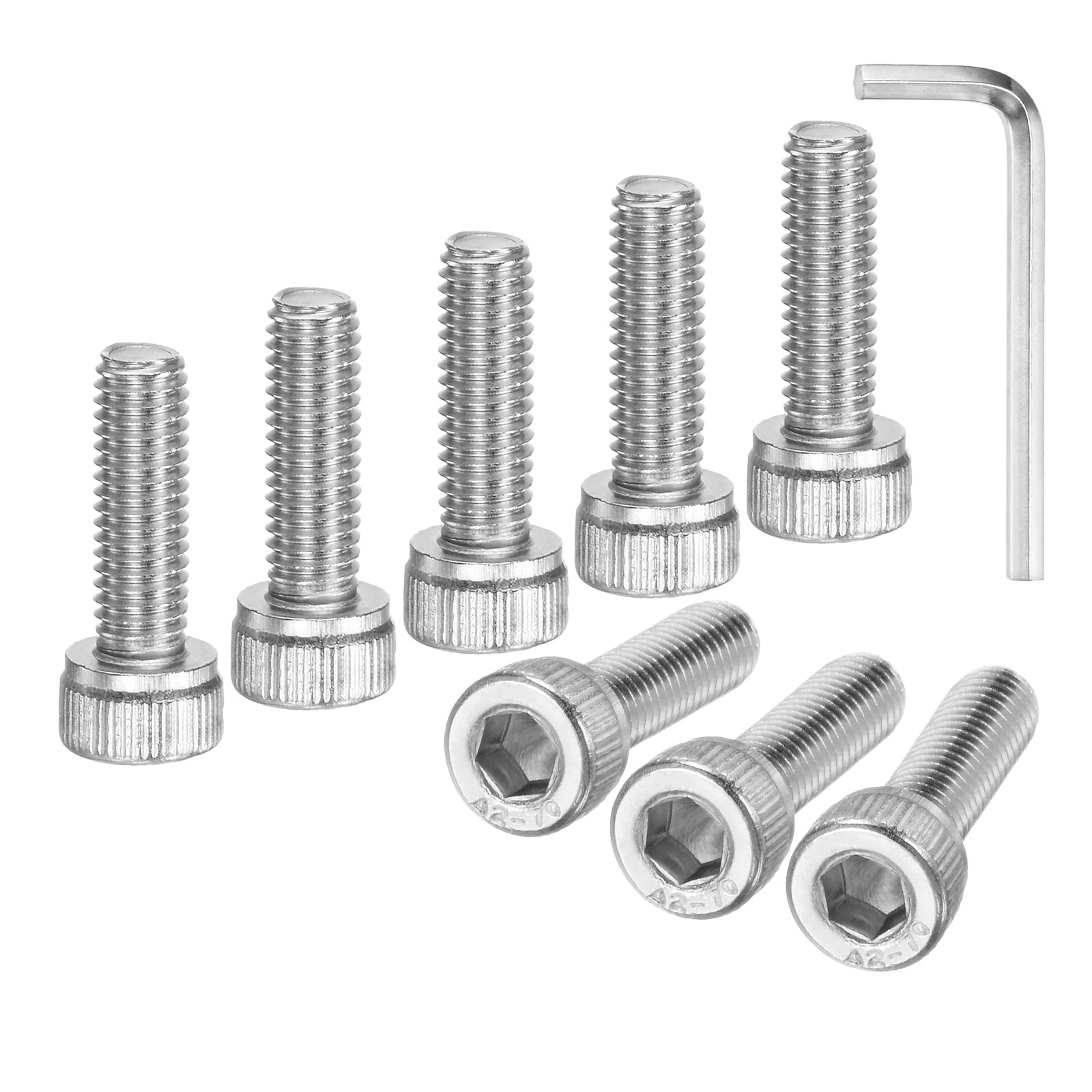 Uxcell 30-Pack M5 x 16mm Hex Socket Head Cap Screws Bolts, 304 ...