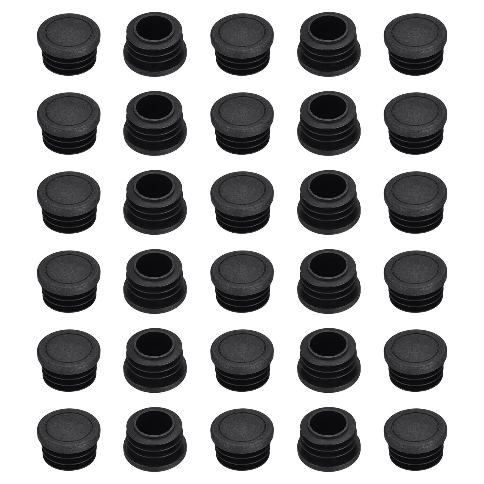 Uxcell 30 Pack Plastic Hole Plug, 1 3/16" (30mm) OD PE Round Tubing End ...