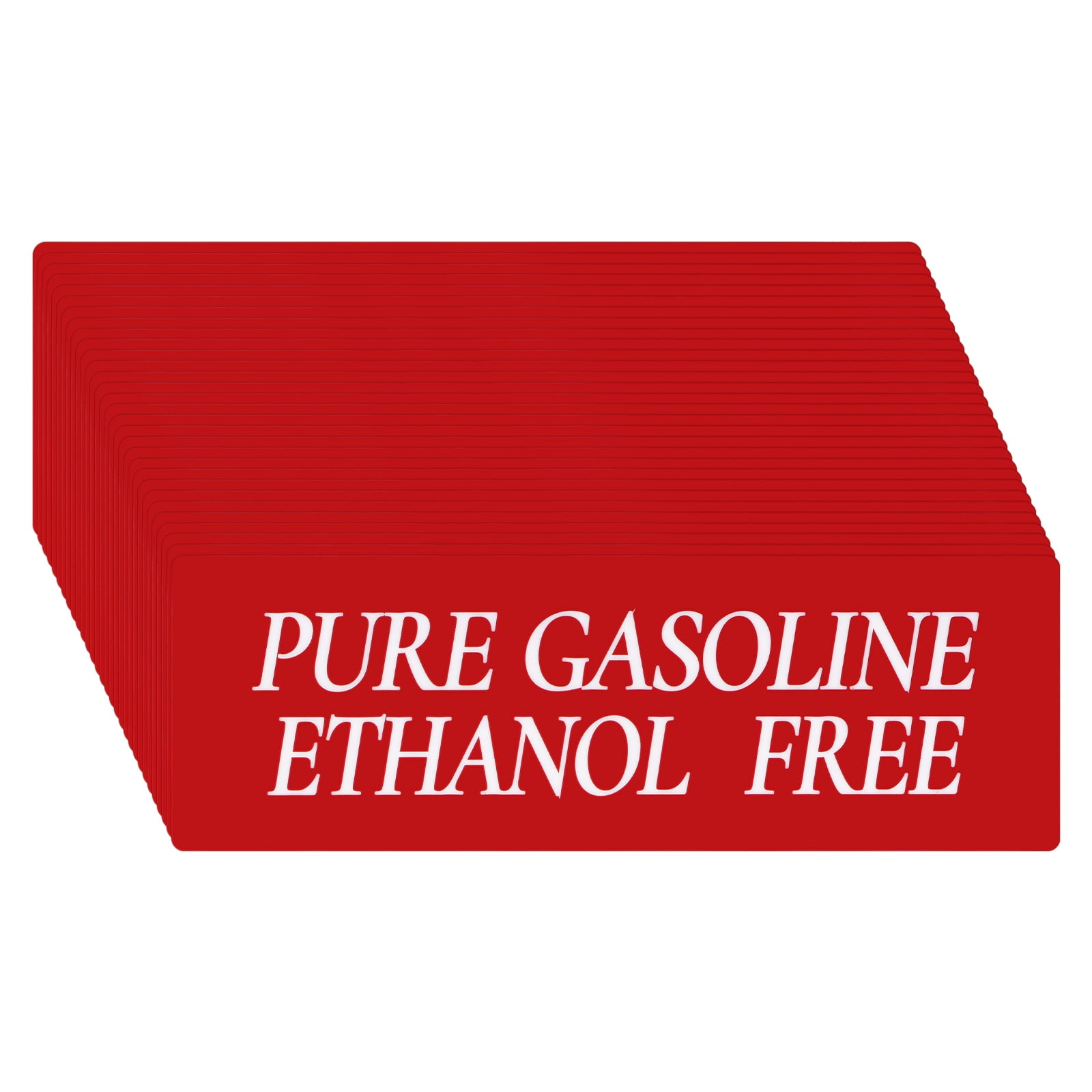 Uxcell 30-Pack Pure Gasoline Ethanol Free Sticker, 6x2" Adhesive ...