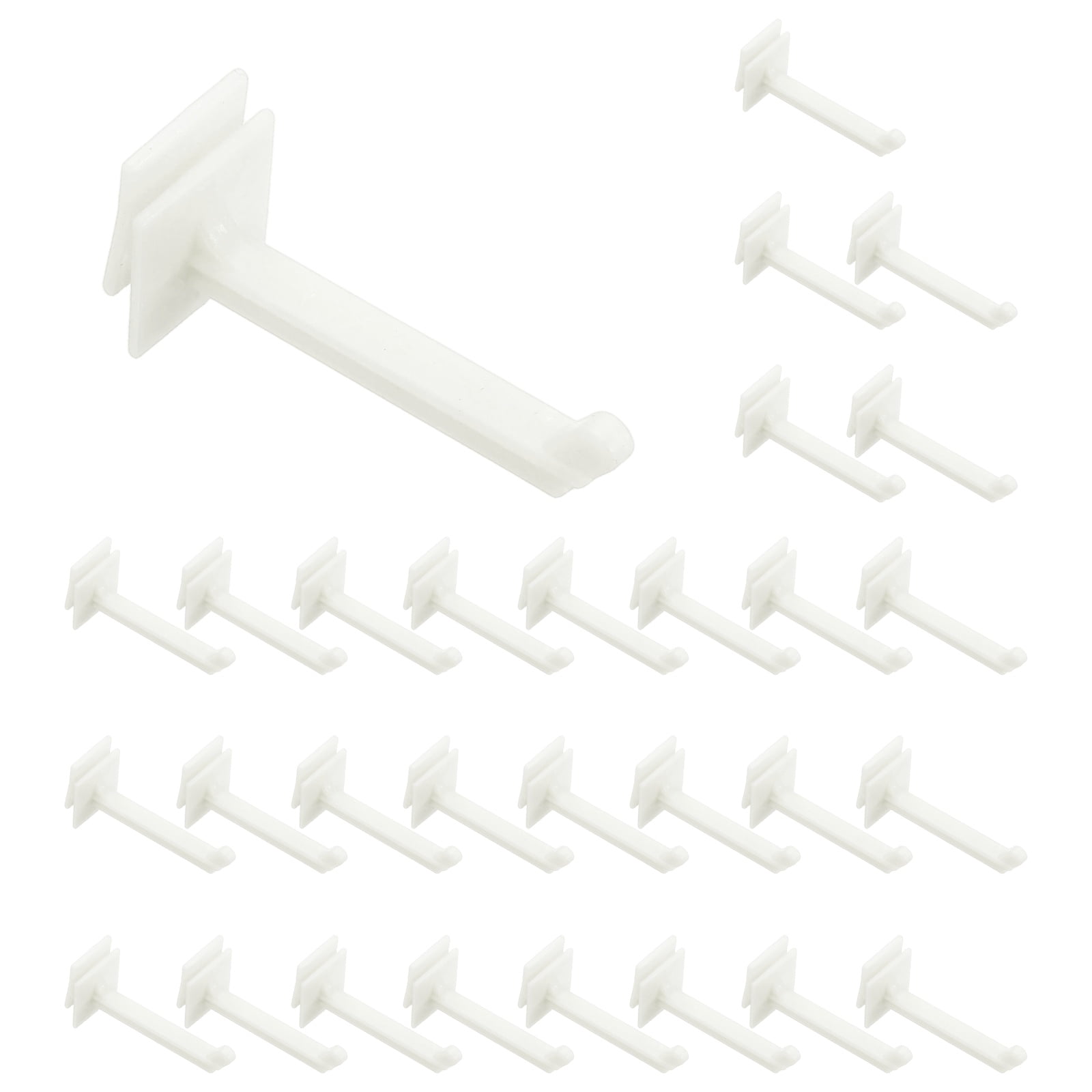 Uxcell 30 Pack Slat Wall Panel Hooks, 2 Inch Plastic Slat Wall ...