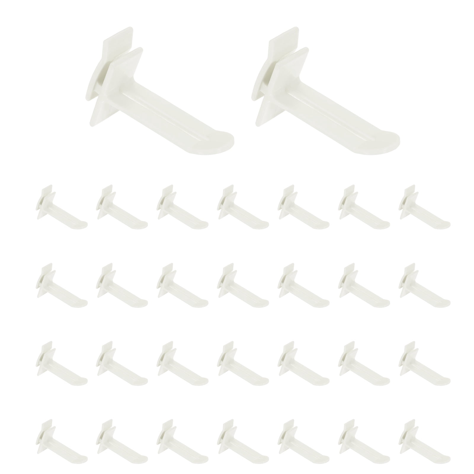Uxcell 30 Pack Slat Wall Panel Hooks, 2 Inch Plastic Slat Wall ...