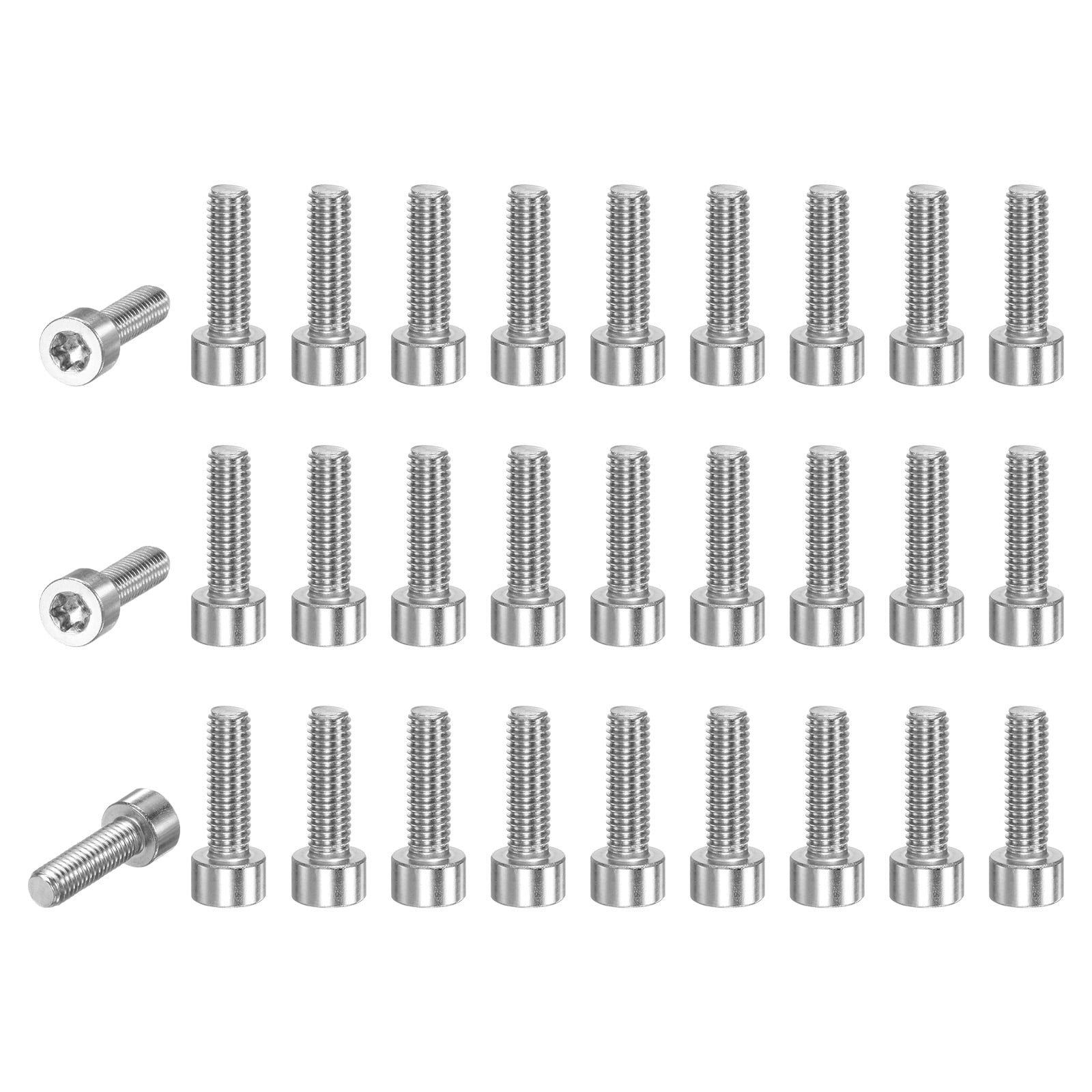 Uxcell 30-Pack Torx Bolt Spline Screw T25 M5x16mm 0.8mm Pitch for ...