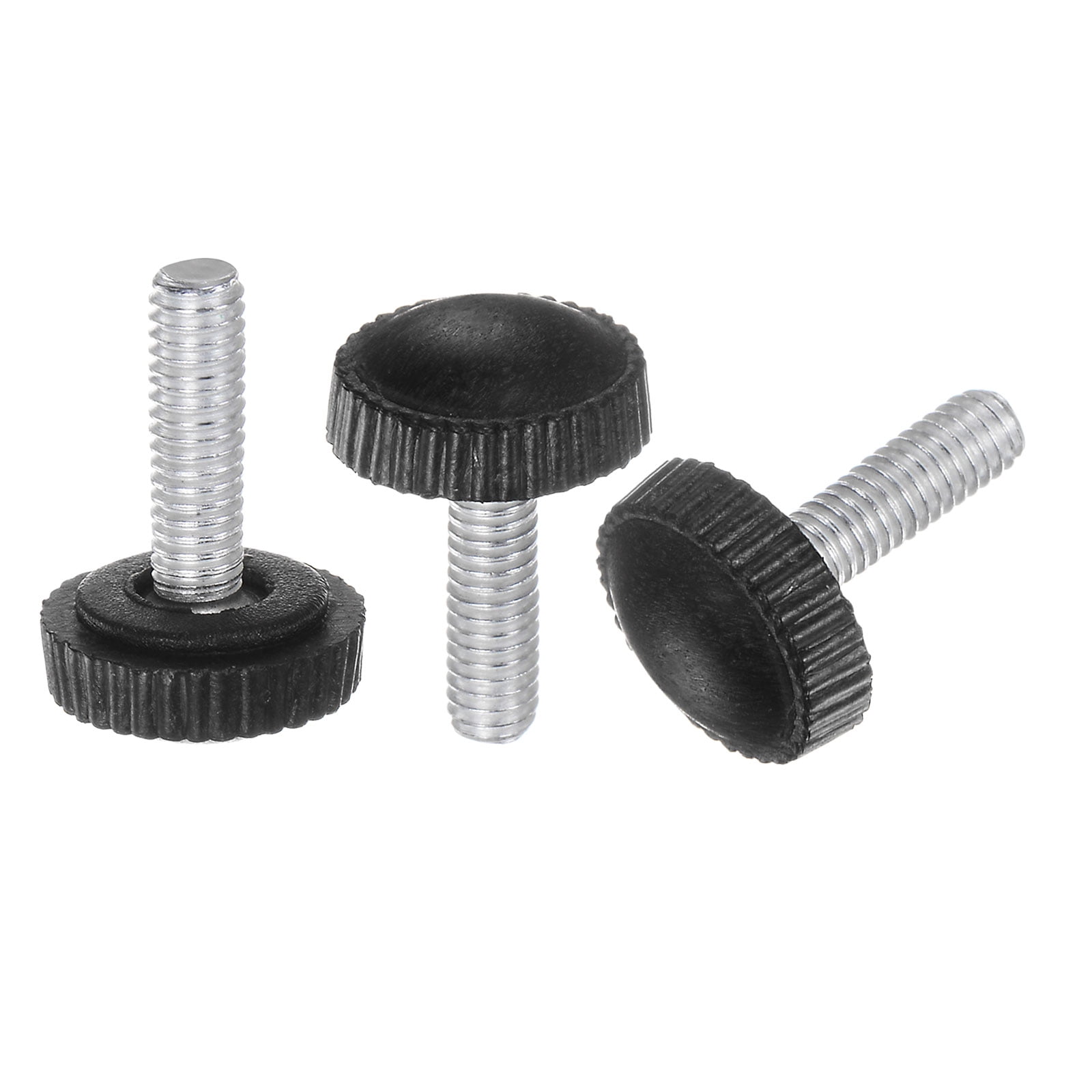 Uxcell 30 Packs M4 x 16mm Metric Male Thread Knurled Knobs Thumb Screw ...