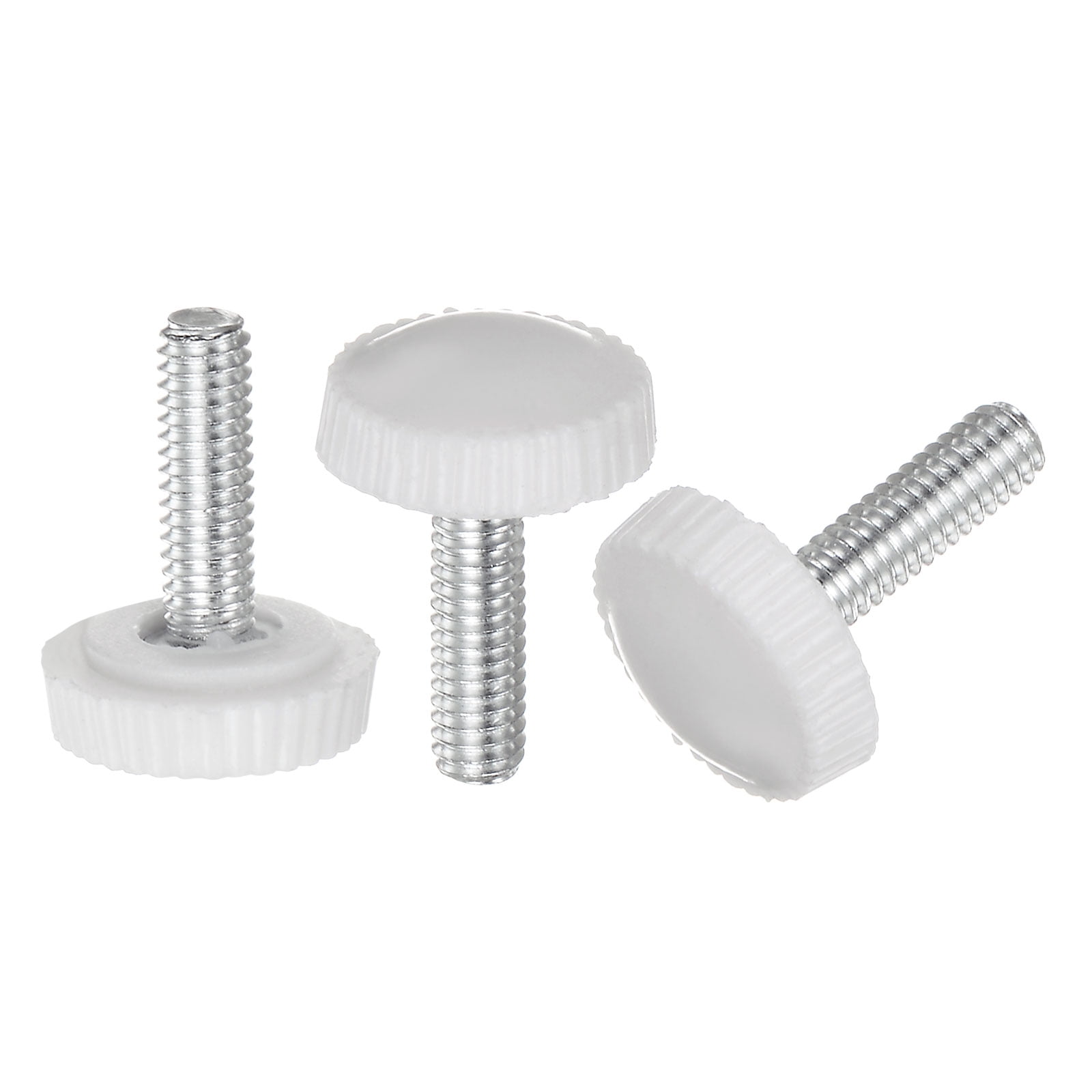 Uxcell 30 Packs M4 x 16mm Metric Male Thread Knurled Knobs Thumb Screw ...
