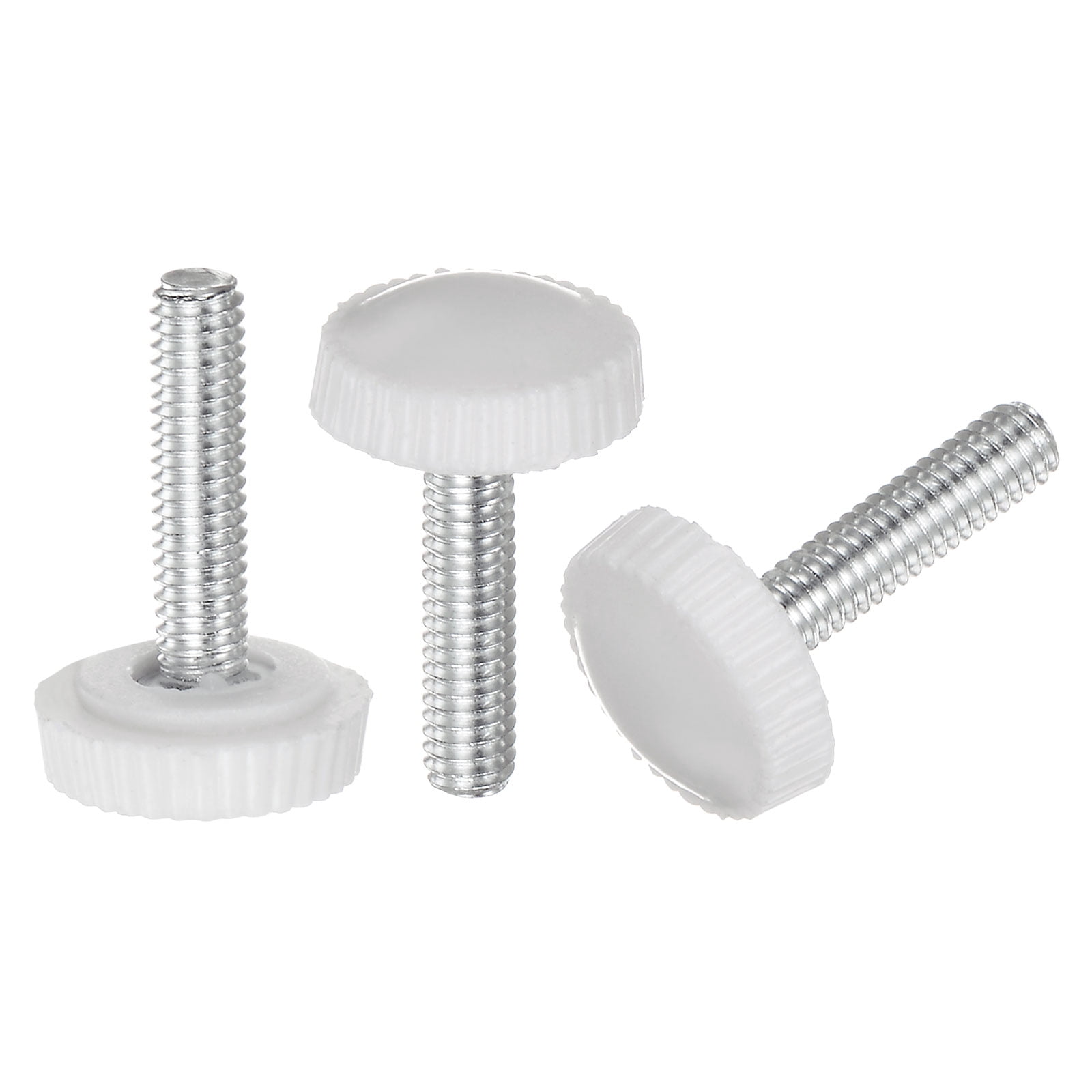 Uxcell 30 Packs M4 x 20mm Metric Male Thread Knurled Knobs Thumb Screw ...