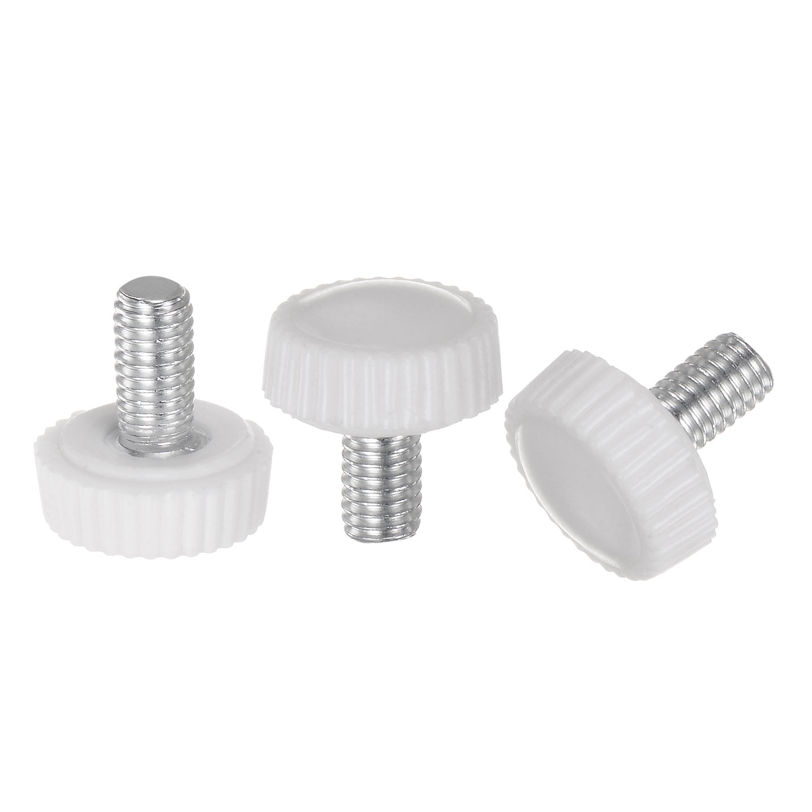 Uxcell 30 Packs M5 x 12mm Metric Male Thread Knurled Knobs Thumb Screw ...