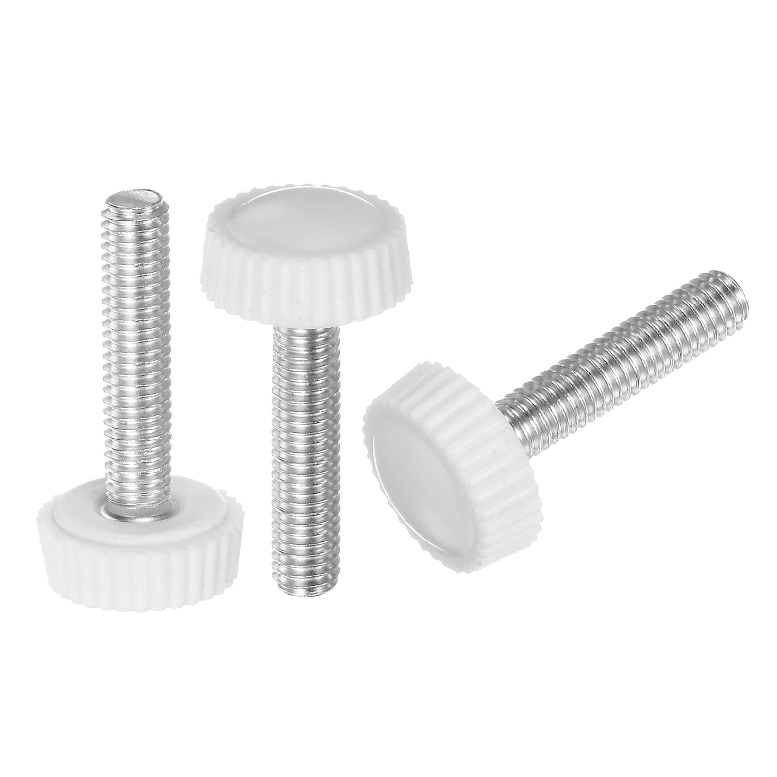 Uxcell 30 Packs M5 x 30mm Metric Male Thread Knurled Knobs Thumb Screw ...