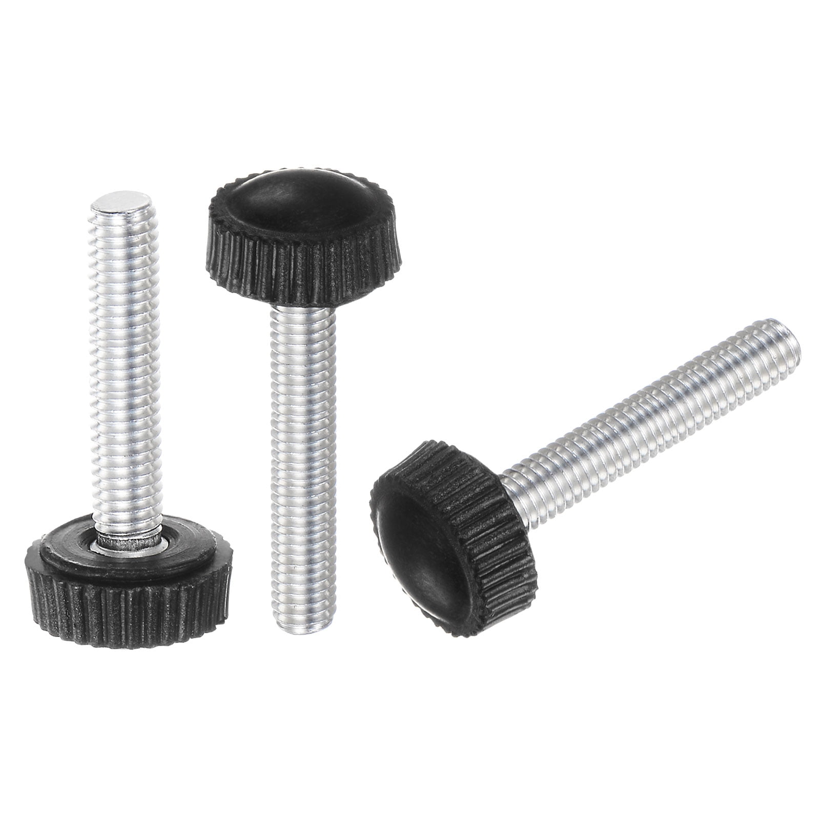 Uxcell 30 Packs M5 x 34mm Metric Male Thread Knurled Knobs Thumb Screw ...