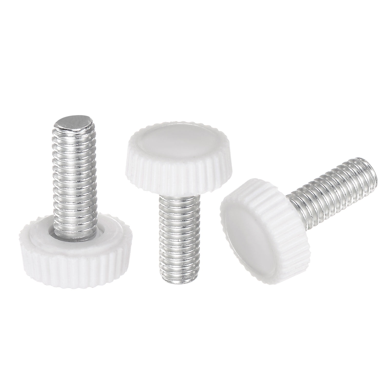 Uxcell 30 Packs M6 x 16mm Metric Male Thread Knurled Knobs Thumb Screw ...