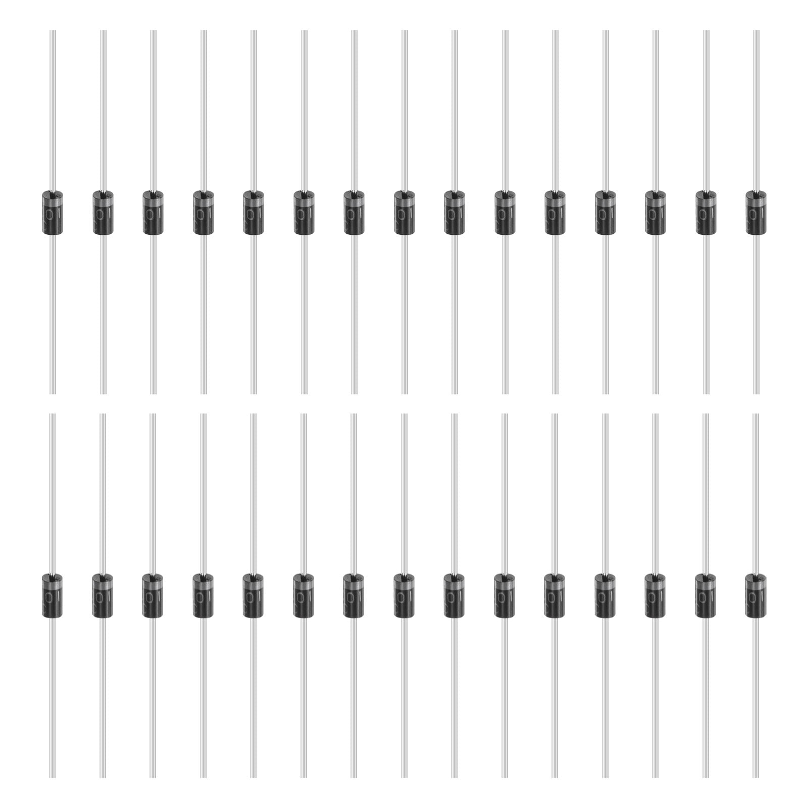 Uxcell 30 Pcs 1N4001 Diode for Rectification Diode, 1A 50V DO-41 ...