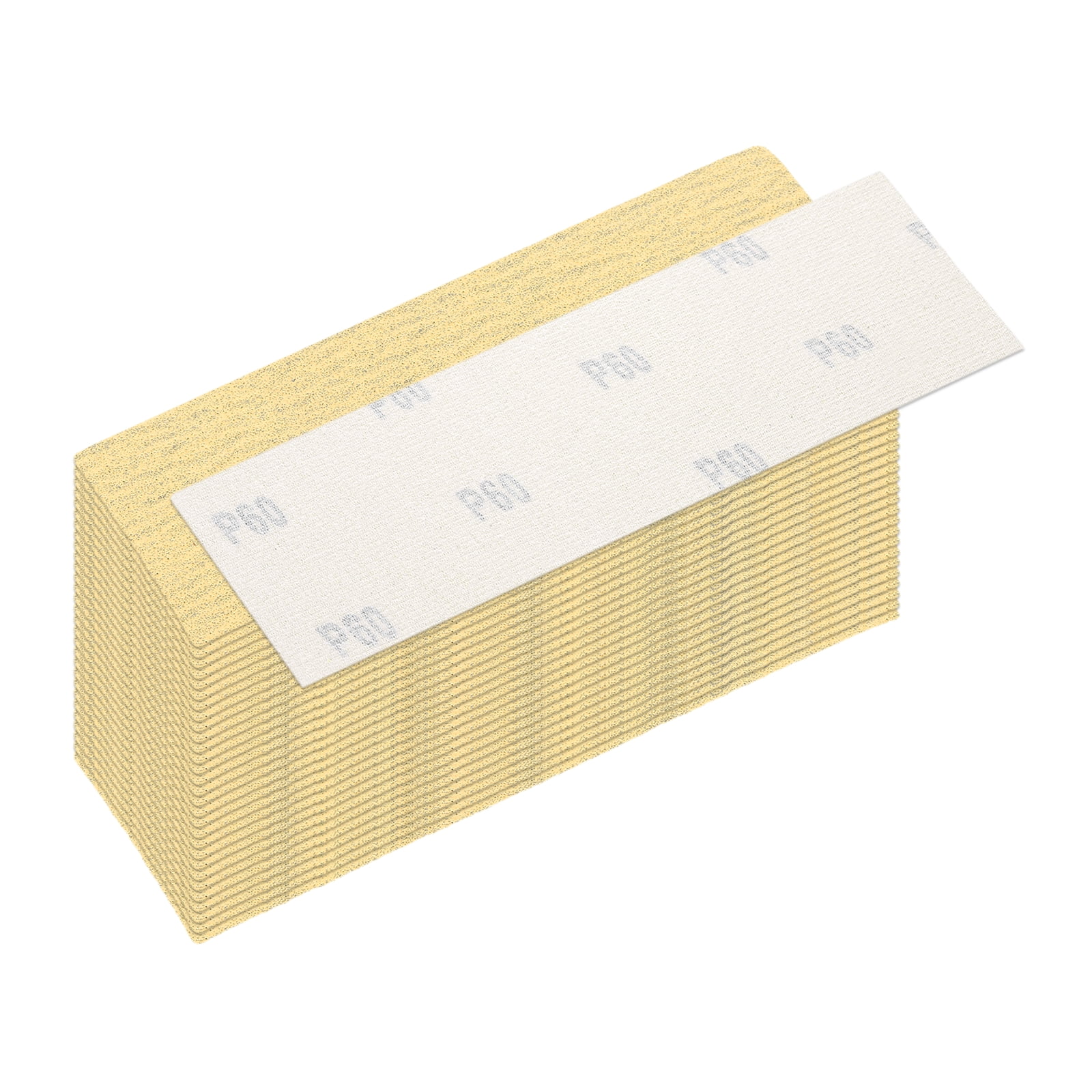 Uxcell 30 Pcs 60 Grit Sandpaper, 1.2 x 3.5 Inch Sand Paper Hook and ...