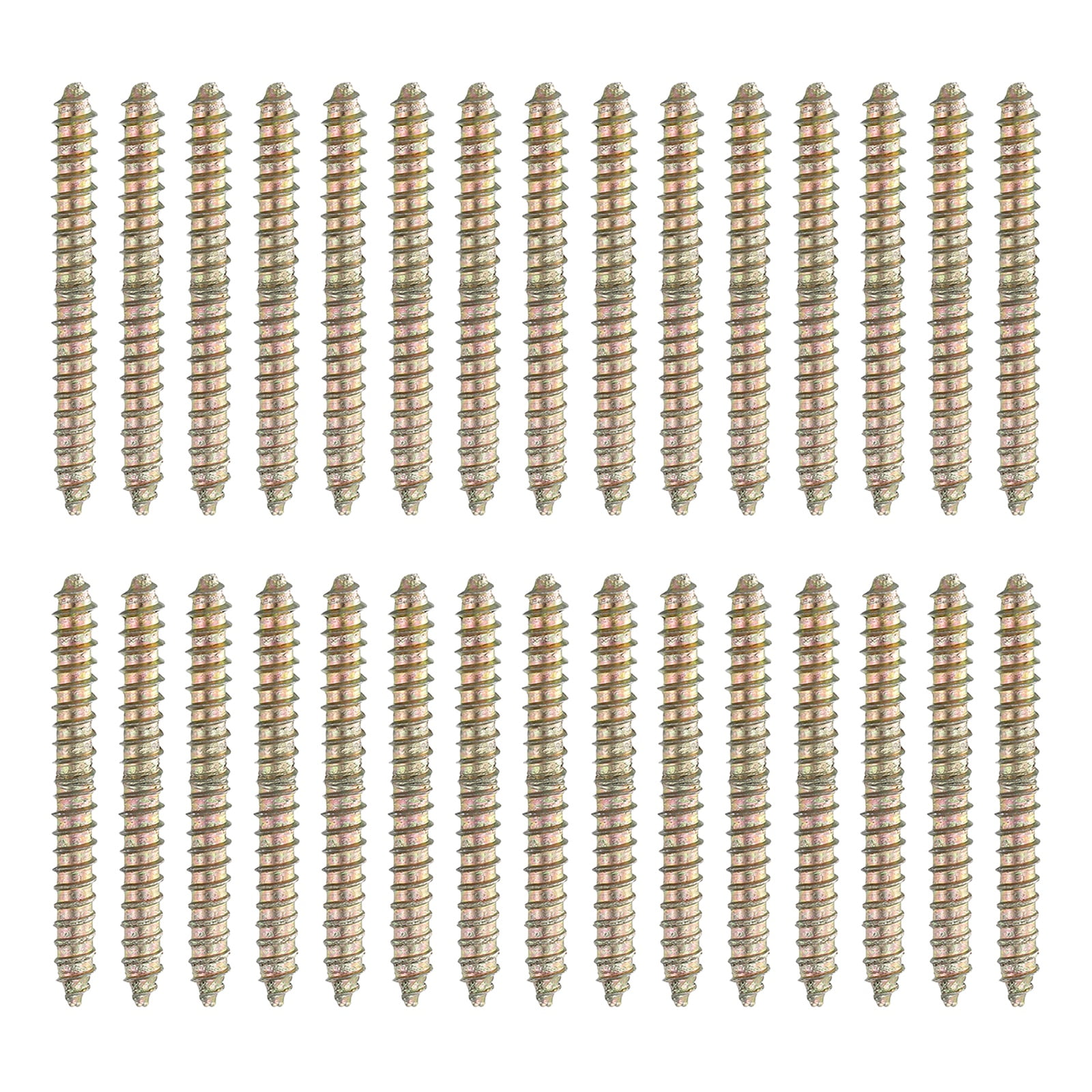 Uxcell 30 Pcs Double Ended Screws, M4 x 40 mm Carbon Steel Hanger Bolts ...