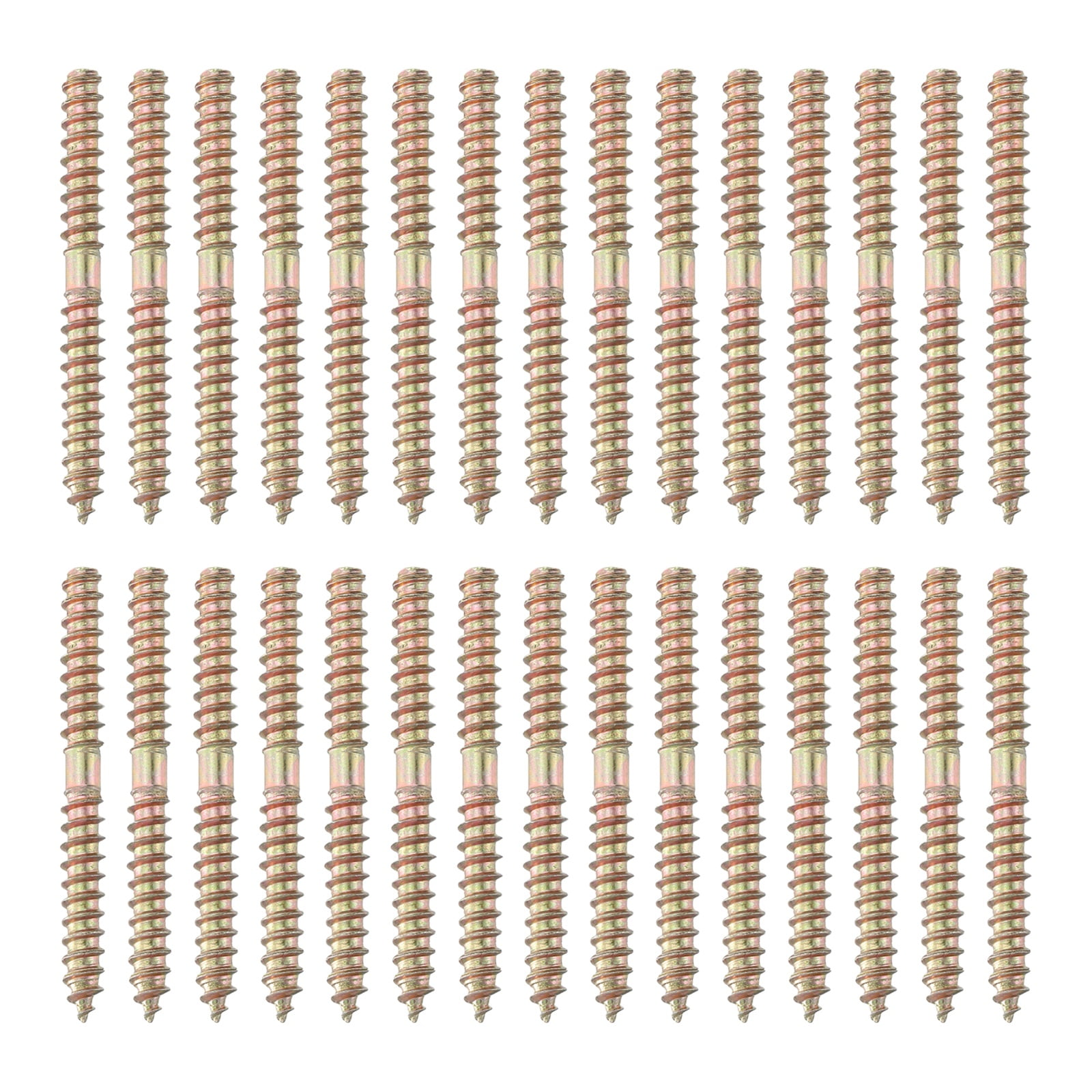 Uxcell 30 Pcs Double Ended Screws, M5 x 50 mm Carbon Steel Hanger Bolts ...