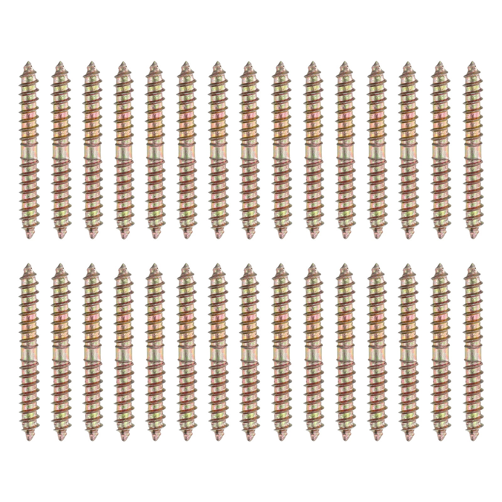 Uxcell 30 Pcs Double Ended Screws, M6 x 50 mm Carbon Steel Hanger Bolts ...