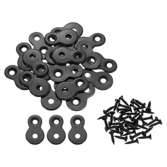 Uxcell 30 Pcs Figure 8 Fastener with Screws, Table Top Mounting Clips ...