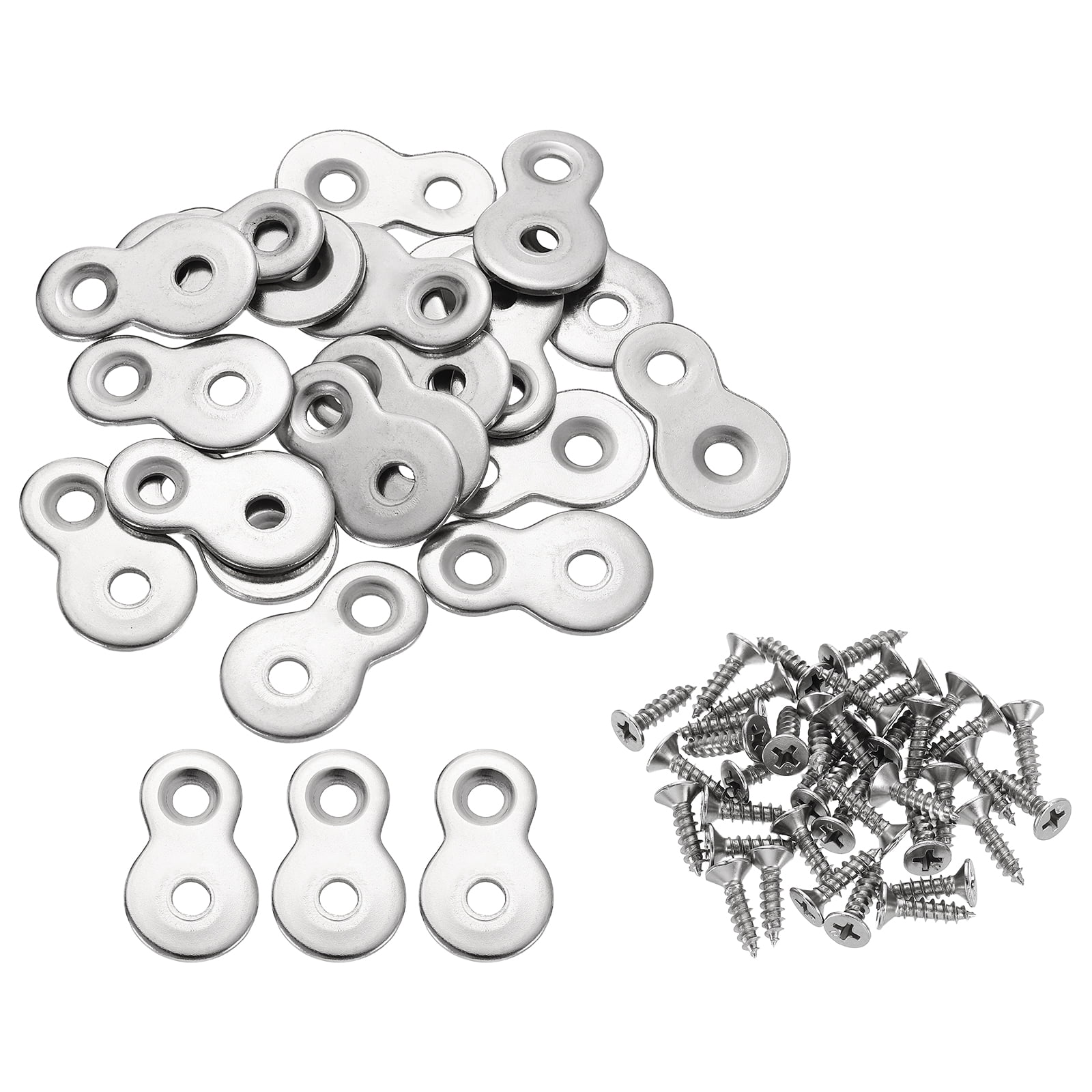 Uxcell 30 Pcs Figure 8 Fastener with Screws, Table Top Mounting Clips ...