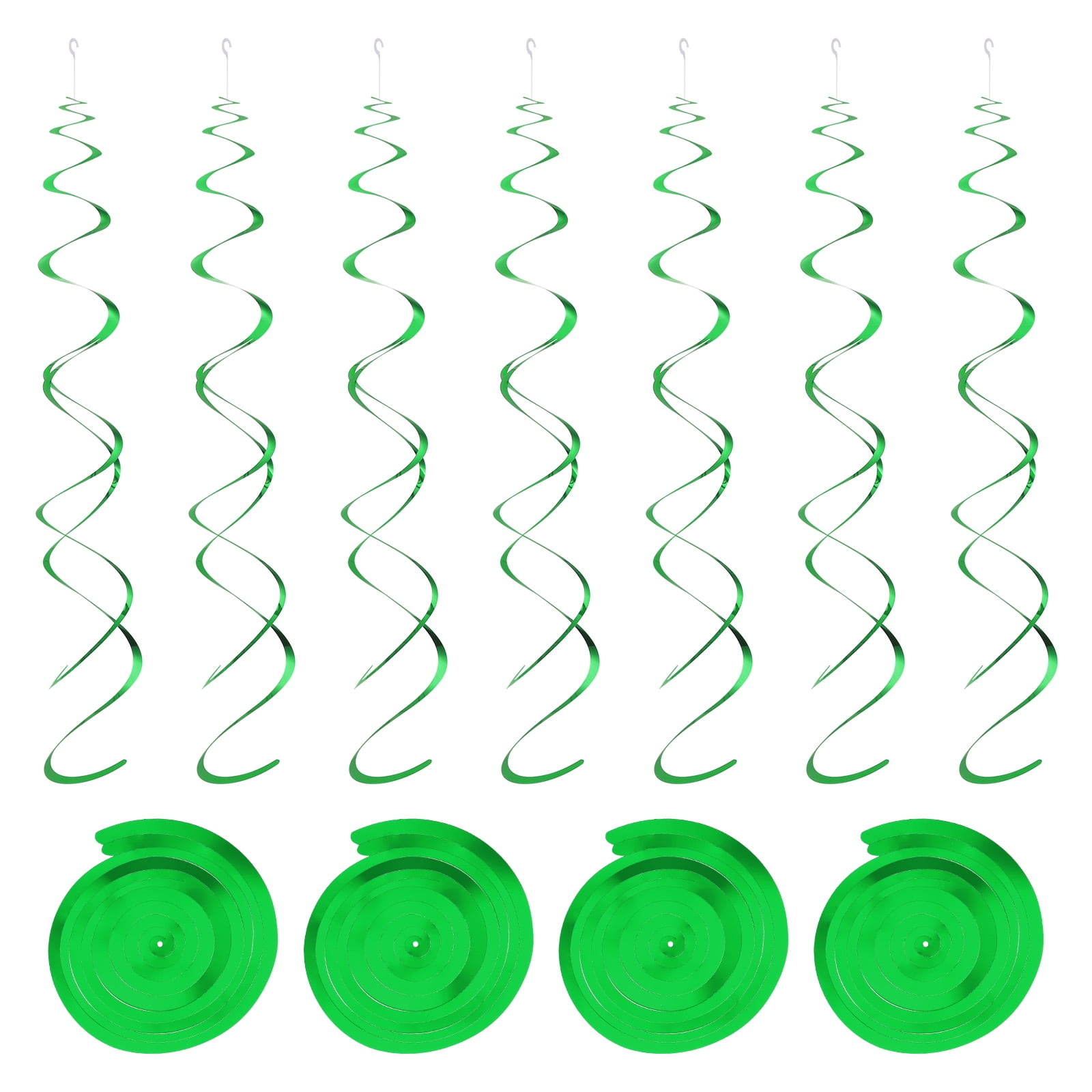 Uxcell 30 Pcs Green Party Hanging Double Strip Hanging Decorations ...