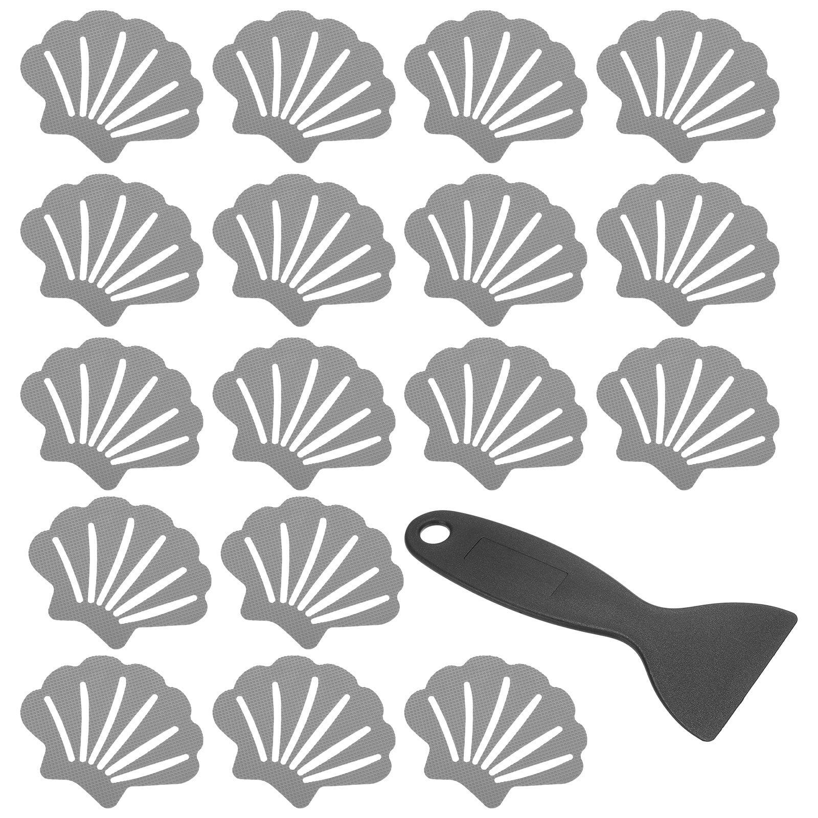 Uxcell 30 Pcs Non Slip Bathtub Stickers with Scraper Bathroom Anti Slip ...