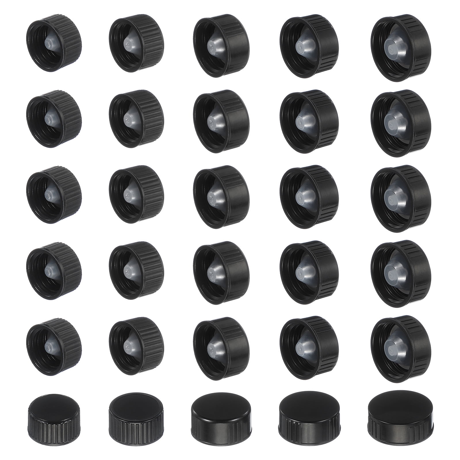 Uxcell 30 Pcs Phenolic Resin Cover, 18/20/22/24/28mm Poly Seal Screw ...