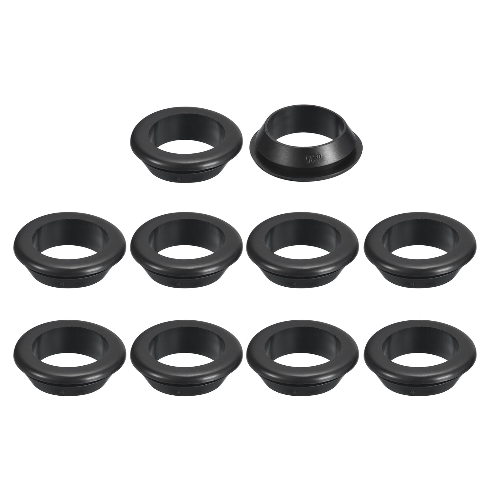 Uxcell 30 Pcs Rubber Grommets, 30mm ID 35mm Drill Hole Double Sided ...