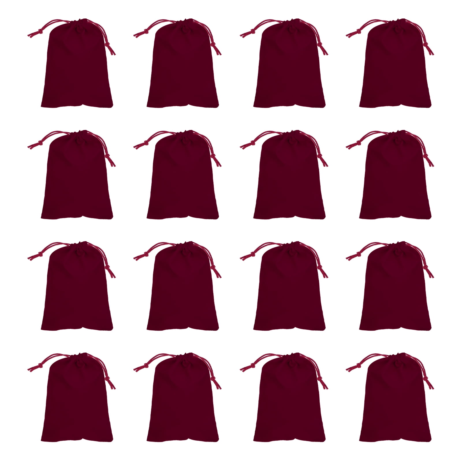 Uxcell 30 Pcs Velvet Drawstring Bags, 7 x 5 Inch Large Velvet Cloth ...