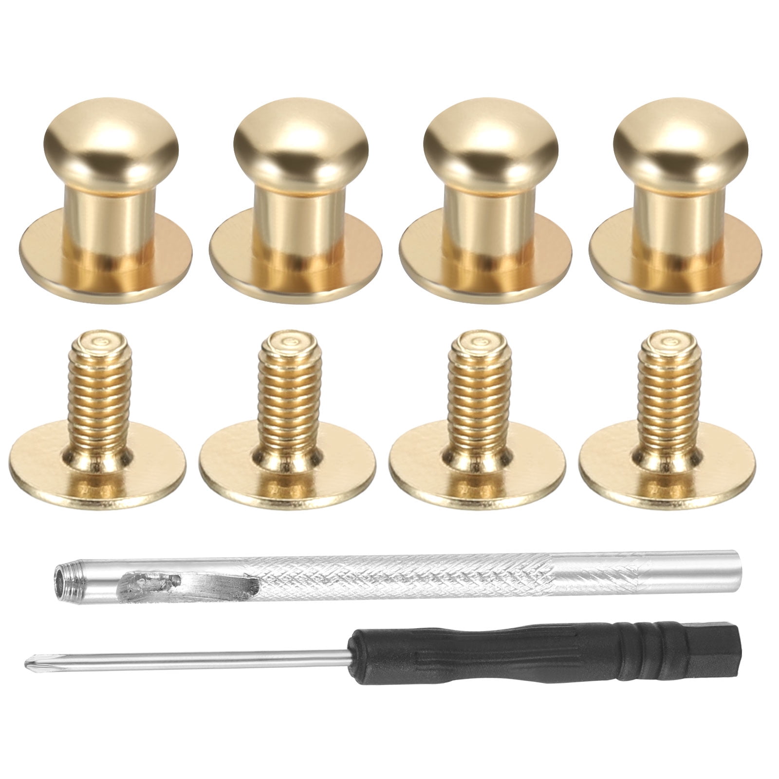 Uxcell 30 Set 8*7.5*6mm Spikes for Clothes Screw Flat Head Spikes ...