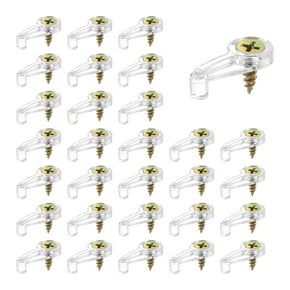 Glass Retainer Clips for Cabinets and Mirrors in Home Improvement